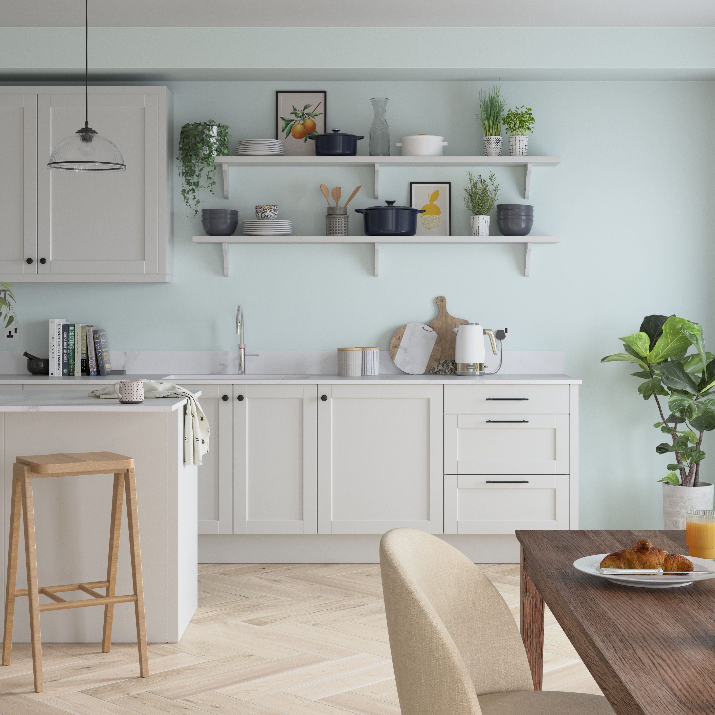 Dulux Light + Space First Frost Matt Wall paint, 2.5L