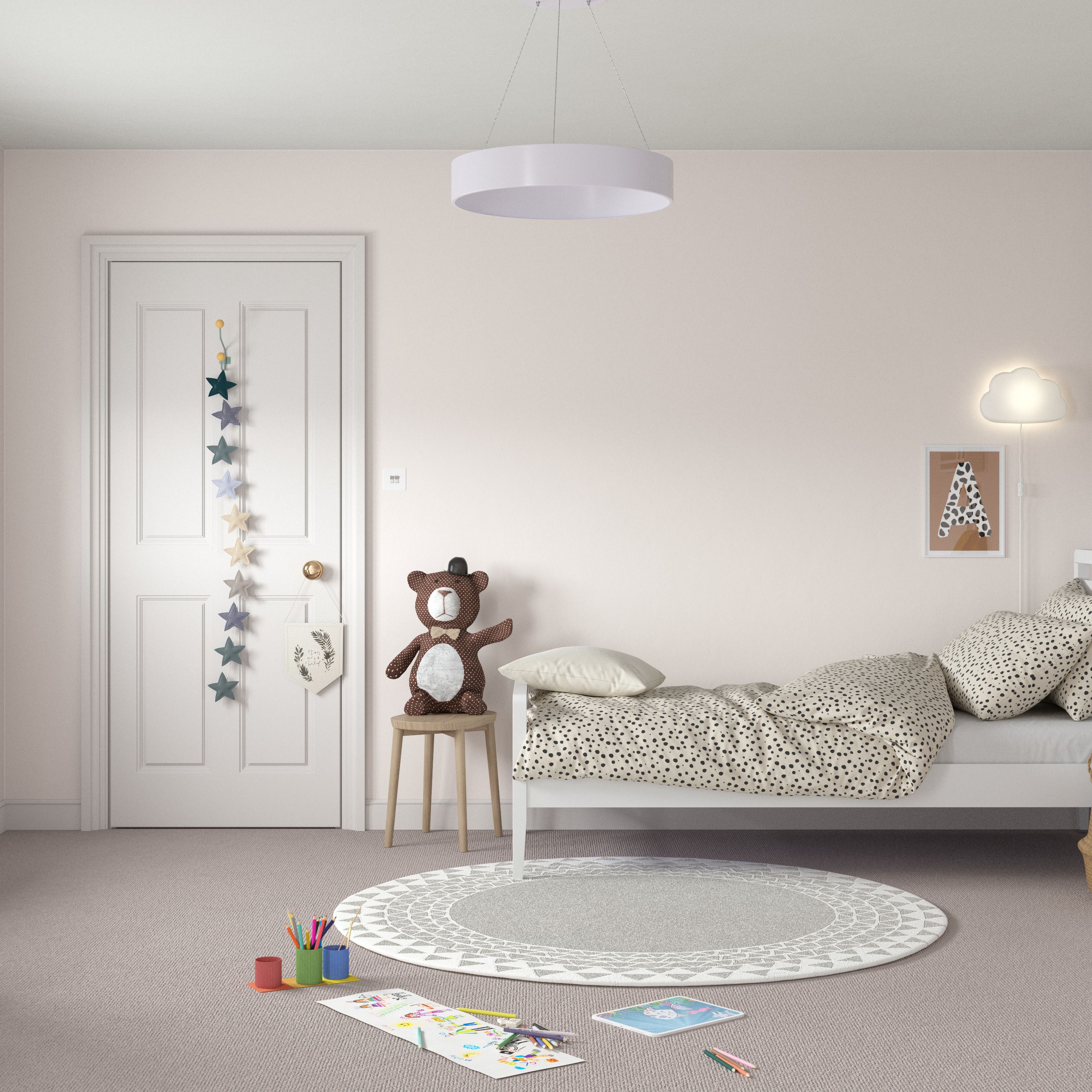 Dulux Light + Space Jasmine Shimmer Matt Wall paint, 2.5L
