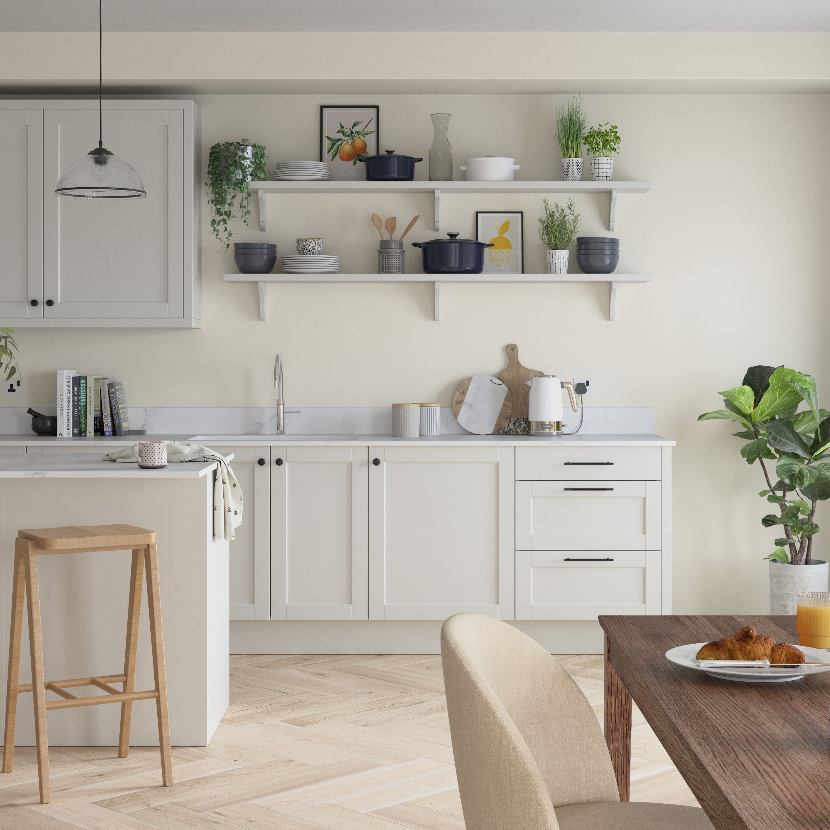 Dulux Light + Space Morning Light Matt Wall paint, 5L