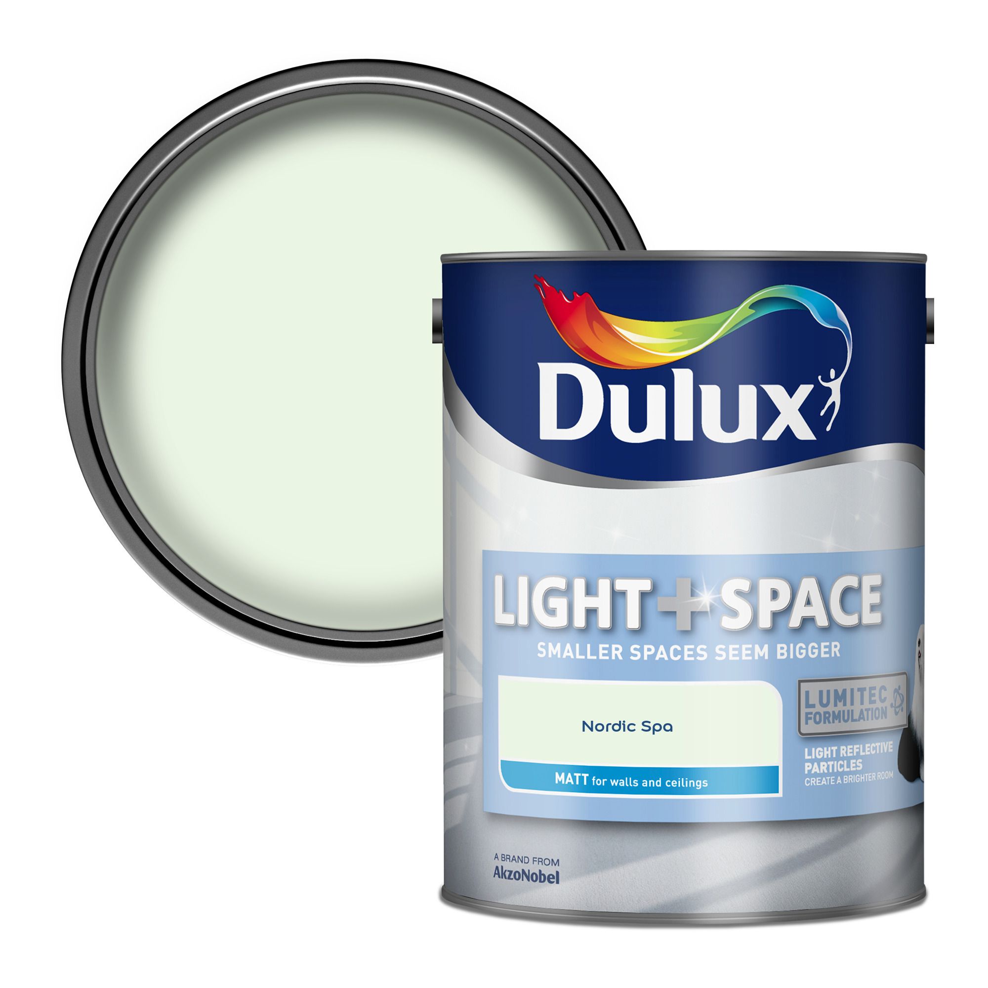 Dulux Light + Space Nordic Spa Matt Wall paint, 5L at B&Q