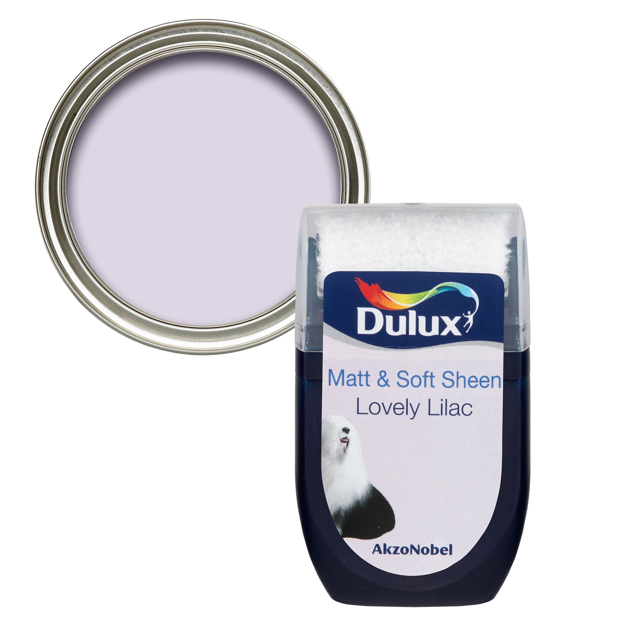 Dulux Lovely lilac Vinyl matt Emulsion paint, 30ml | DIY at B&Q