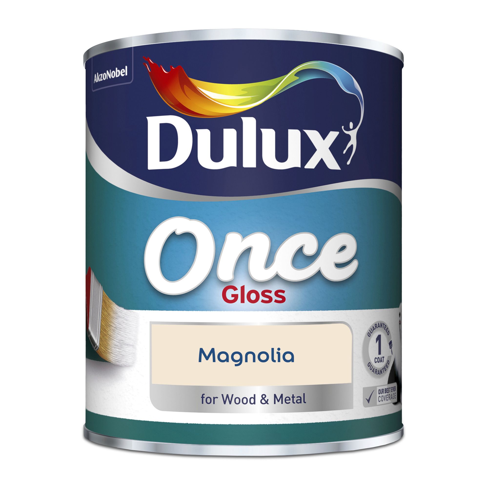 Dulux Magnolia Gloss Metal & wood paint, 750ml | DIY at B&Q