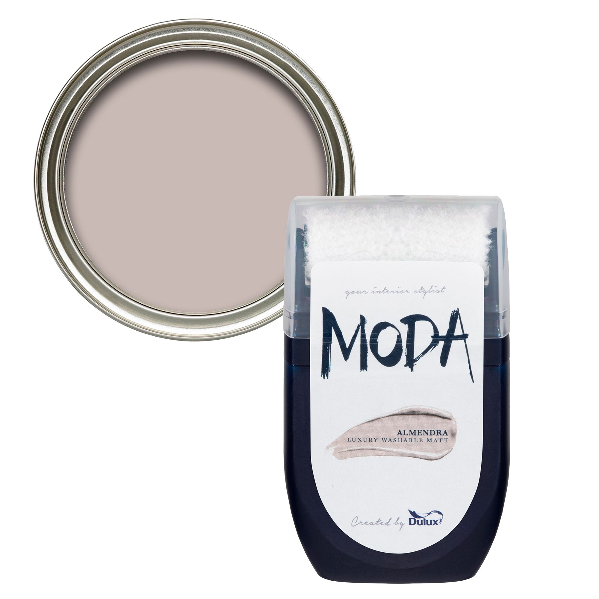 Dulux Moda Almendra Flat matt Emulsion paint, 30ml | DIY at B&Q