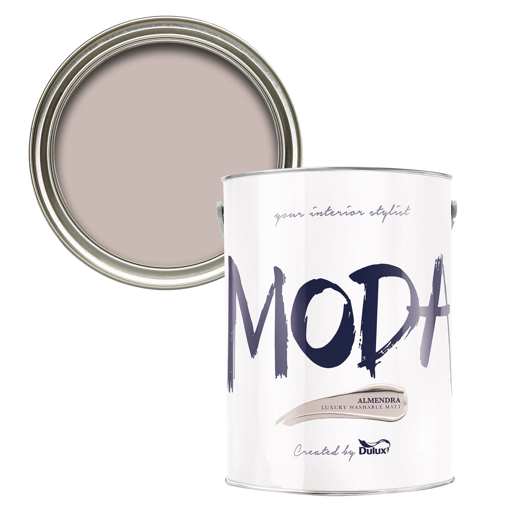 Dulux Moda Almendra Flat matt Emulsion paint, 5L | DIY at B&Q