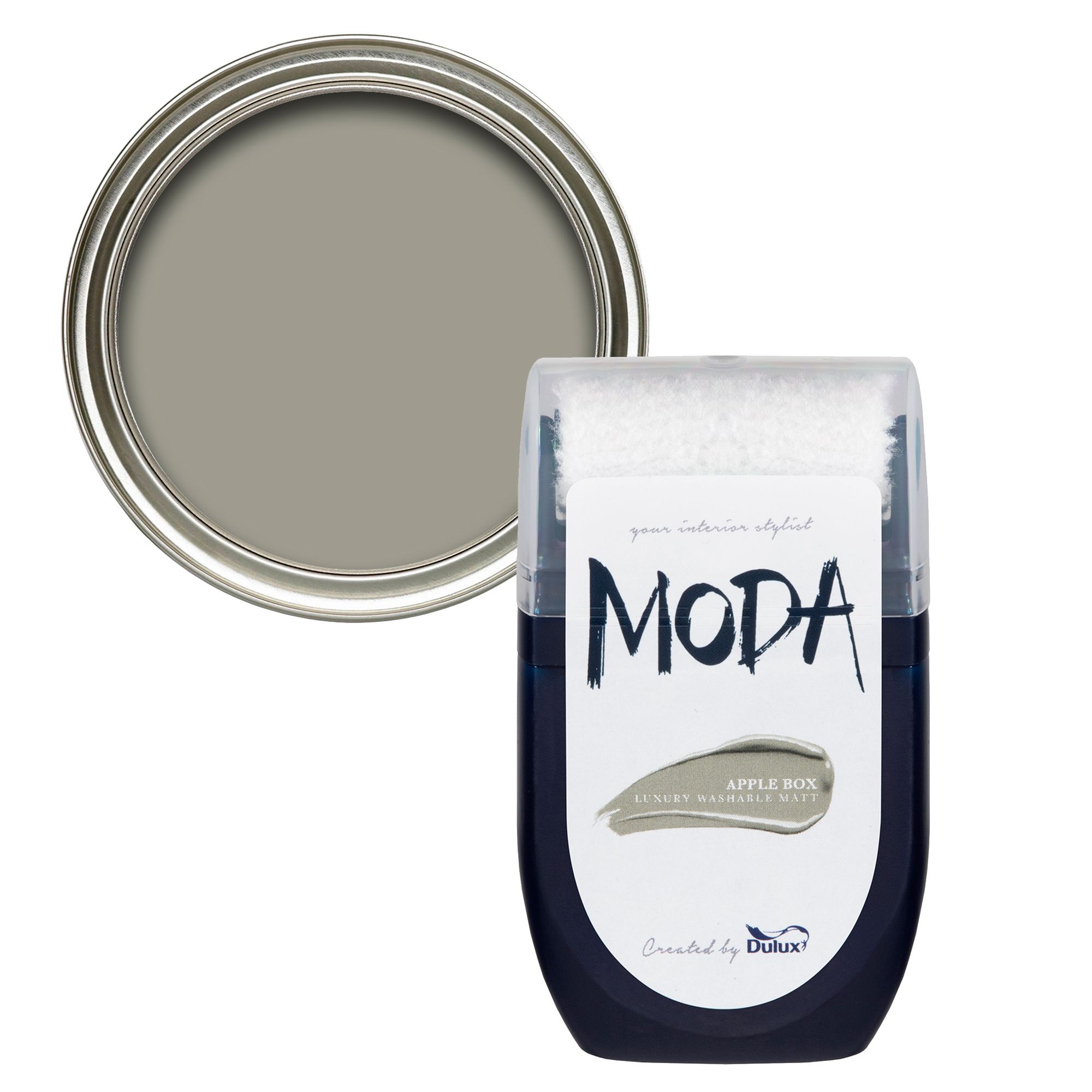 Dulux Moda Apple box Flat matt Emulsion paint, 30ml | DIY at B&Q