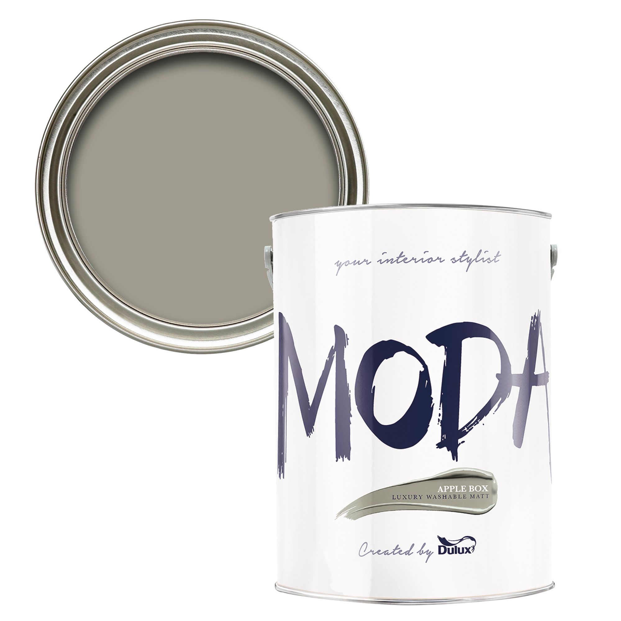 Dulux Moda Apple box Flat matt Emulsion paint, 5L