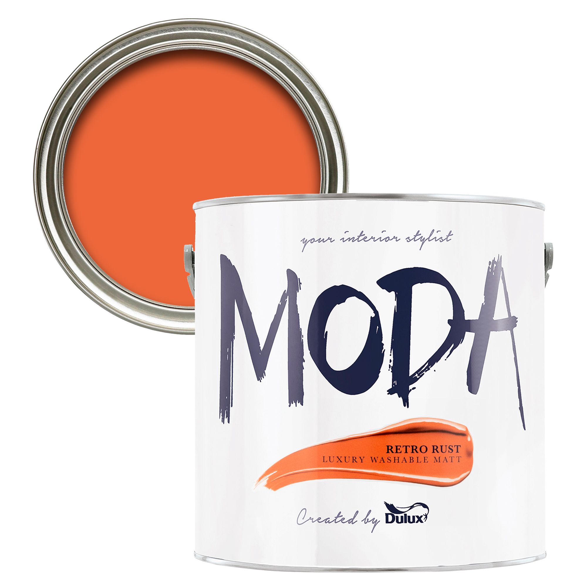 Dulux Moda Retro rust Flat matt Emulsion paint, 2.5L