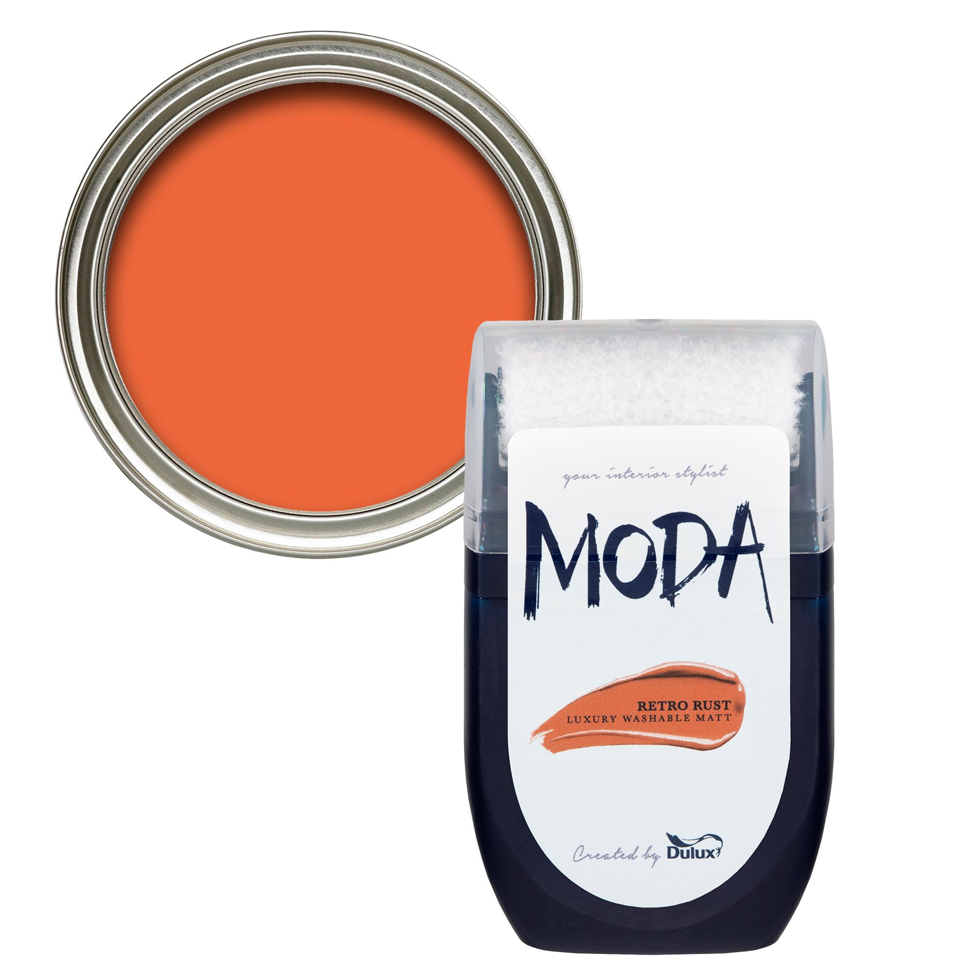 Dulux Moda Retro rust Flat matt Emulsion paint, 30ml | DIY at B&Q