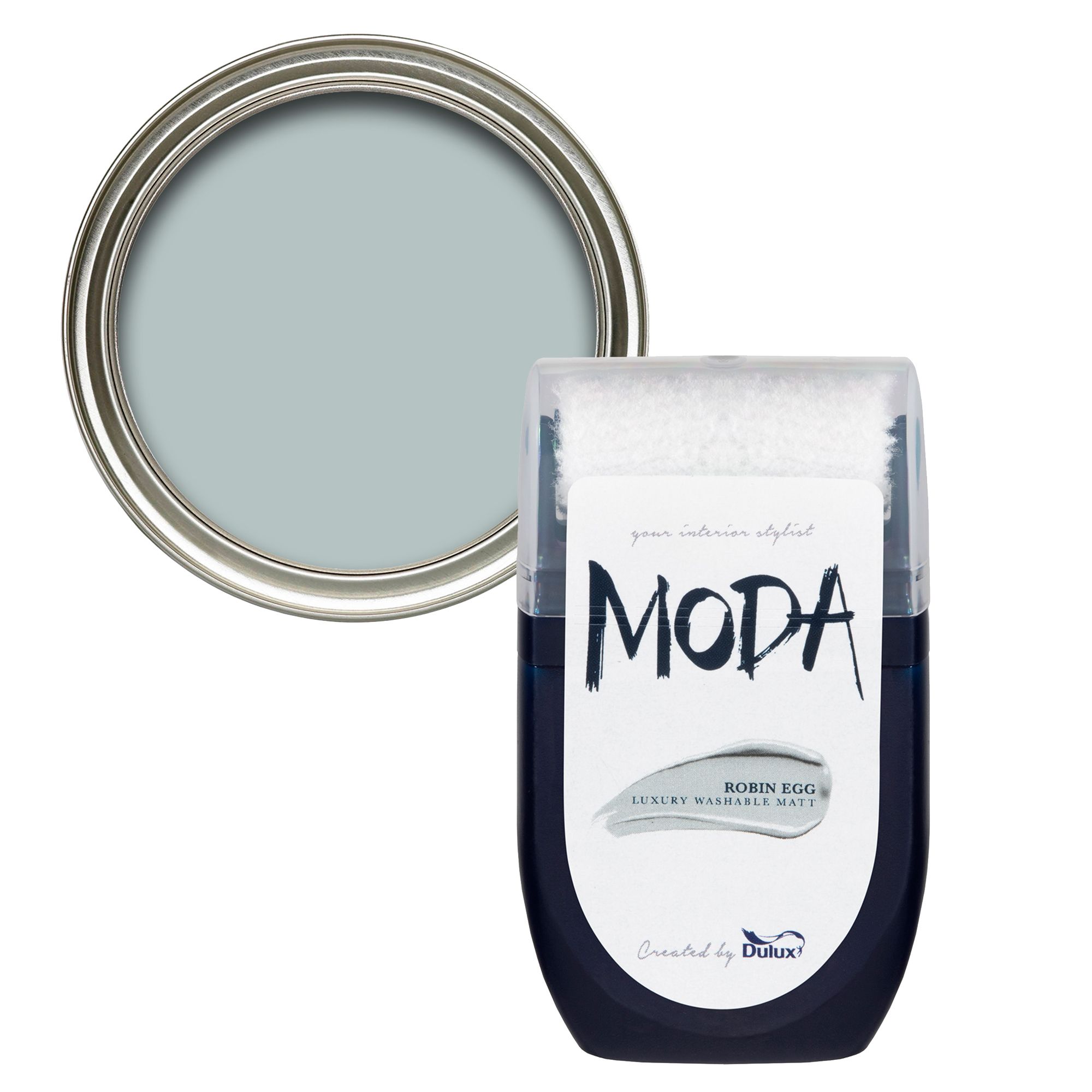 Dulux Moda Robin egg Flat matt Emulsion paint, 30ml