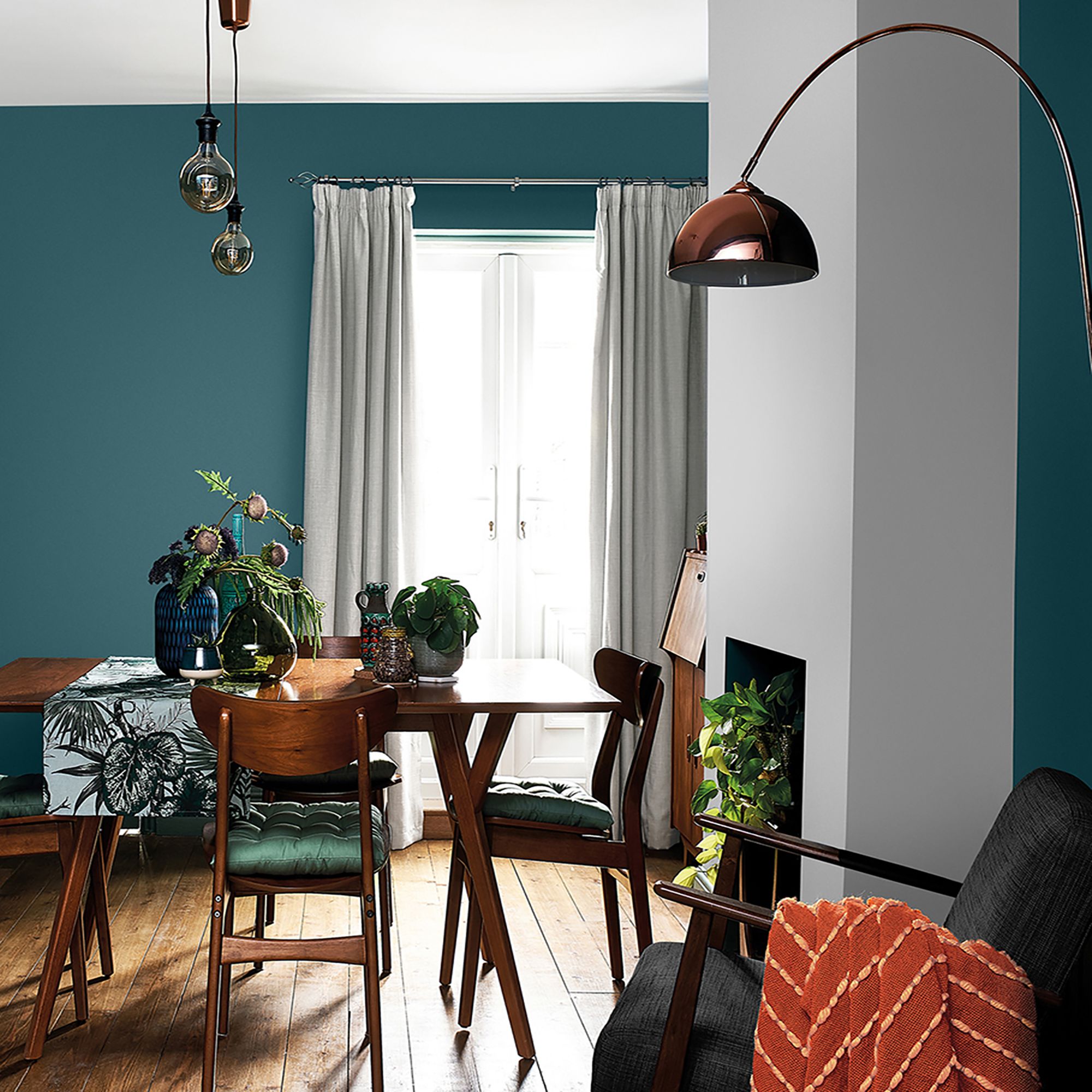 Dulux MODA Tilbury Teal Matt Emulsion paint, 5L