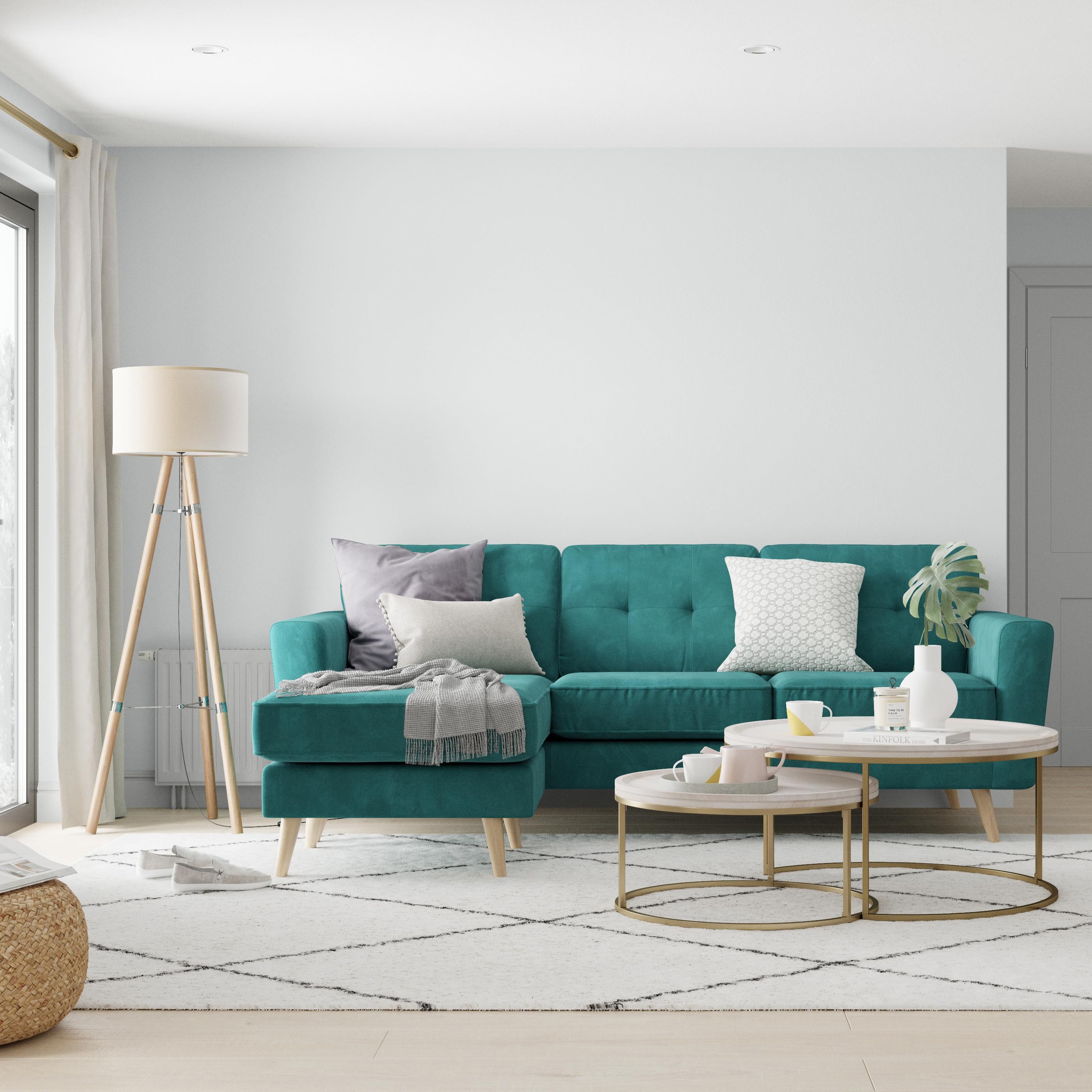 Dulux Natural Hints Cornflower white Silk Wall & ceiling Emulsion paint ...