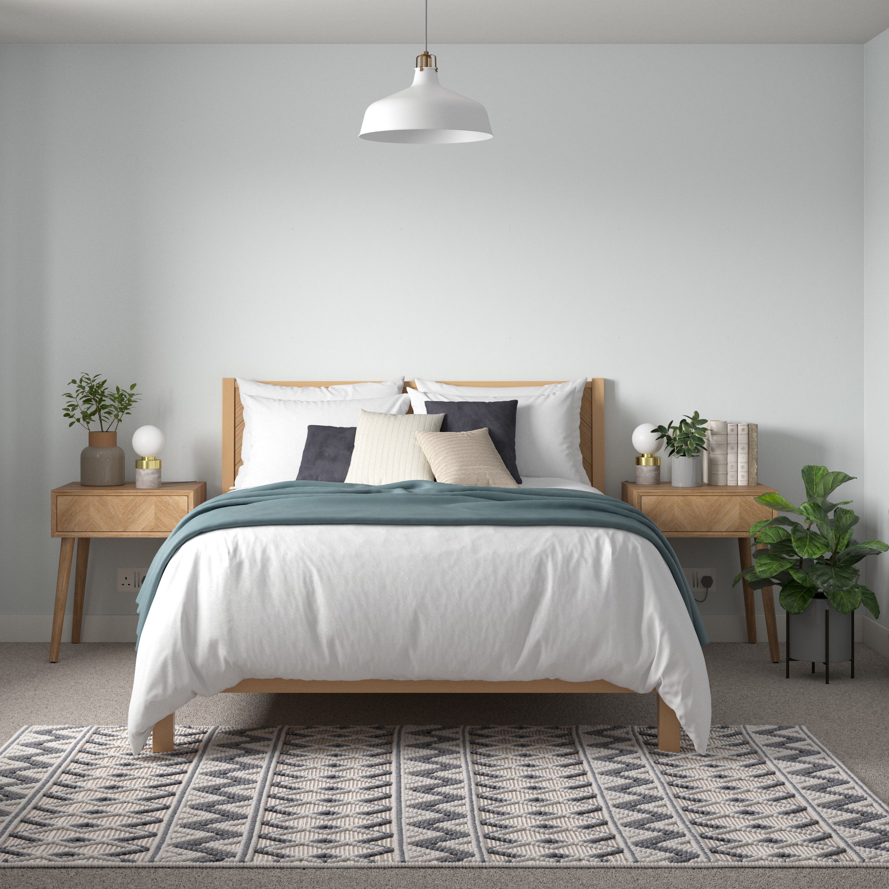 Dulux Natural Hints Cornflower white Silk Wall & ceiling Emulsion paint ...