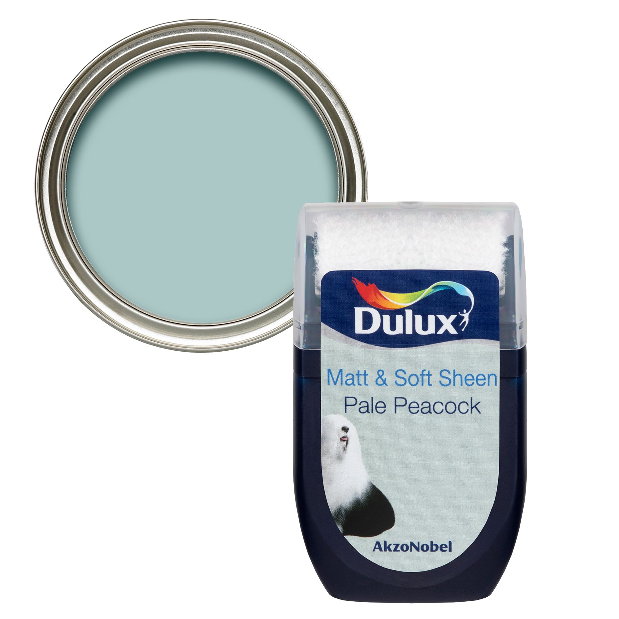 Dulux Pale peacock Vinyl matt Emulsion paint, 30ml | DIY at B&Q