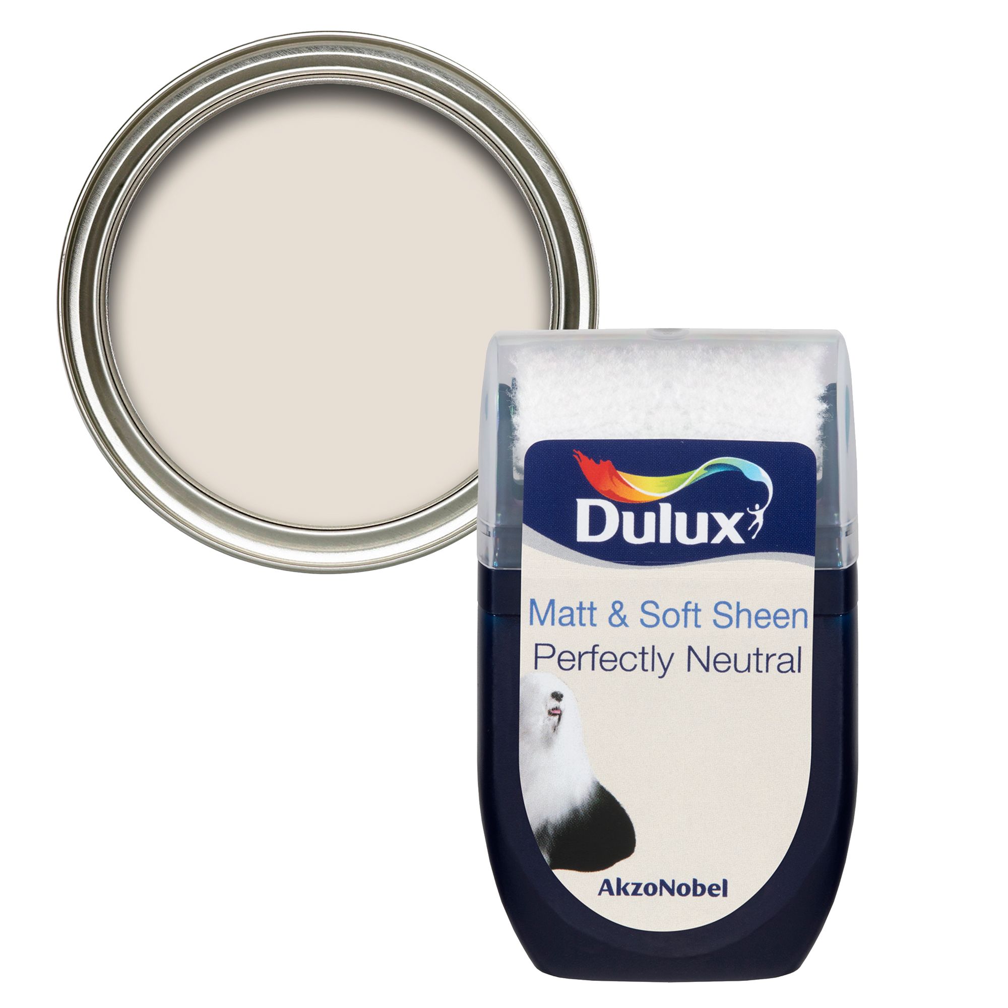 Dulux Perfectly neutral Vinyl matt Emulsion paint, 30ml | DIY at B&Q
