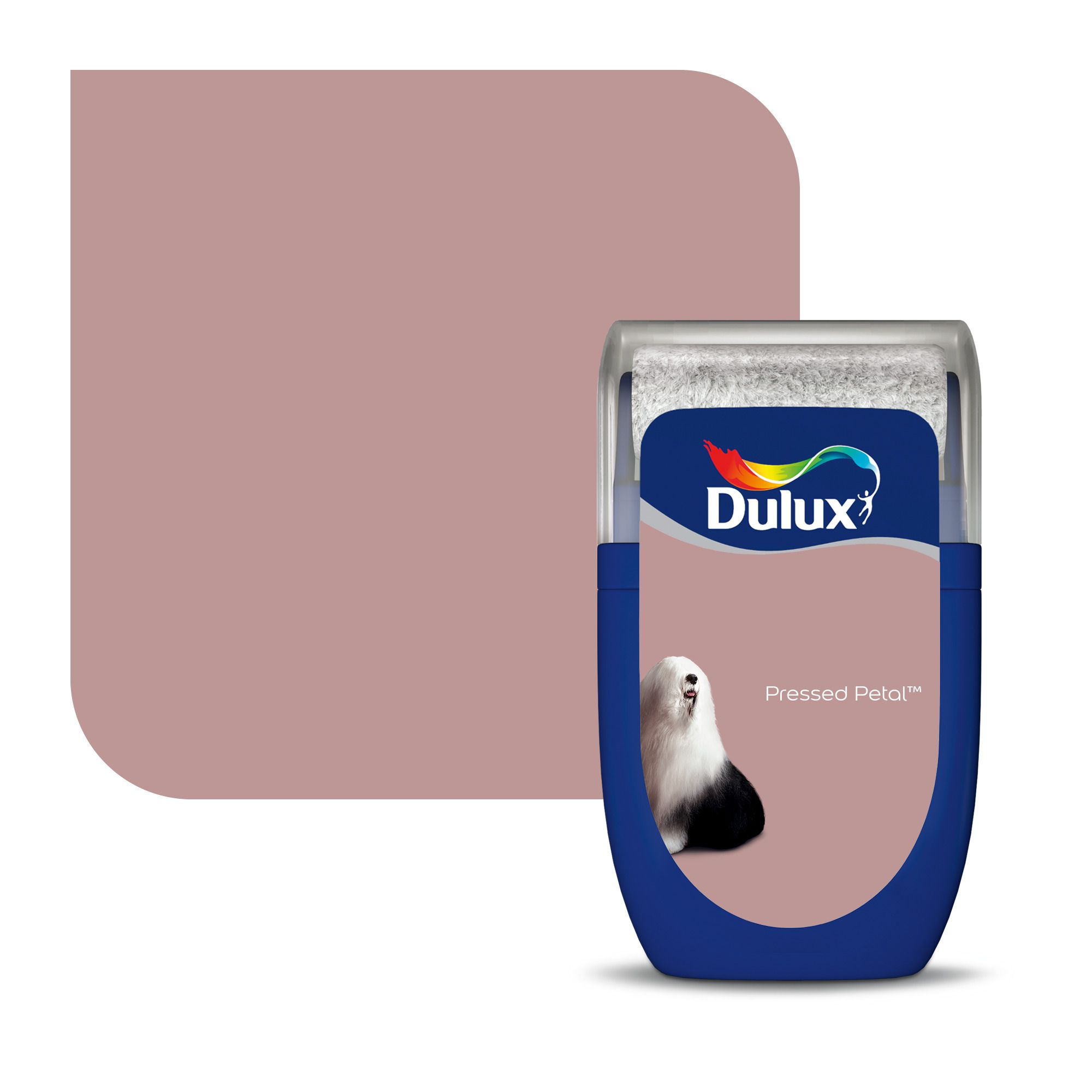 Dulux Pressed Petal Matt Wall & ceiling Emulsion paint, 30ml Tester pot
