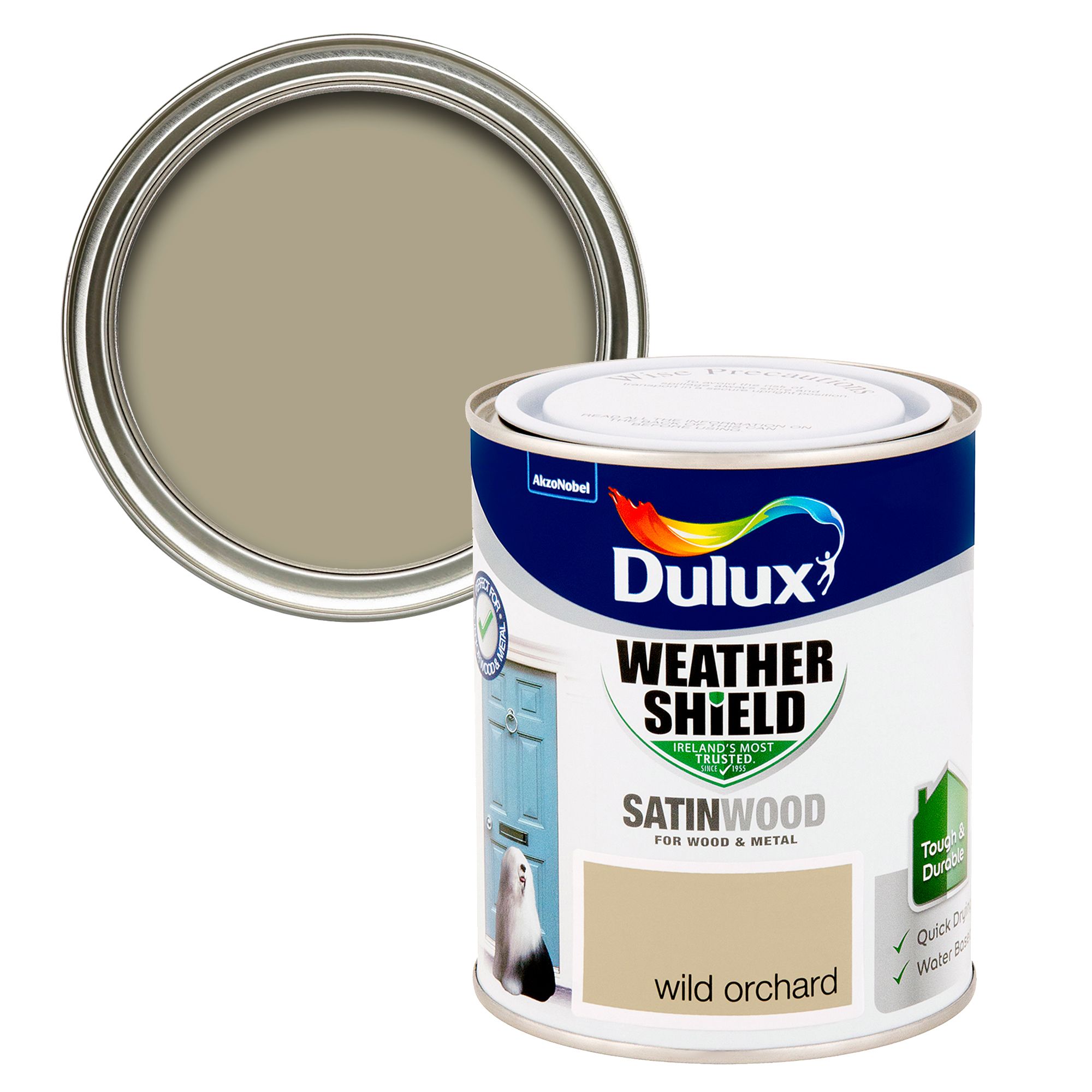 Dulux Satinwood Wild orchard Satinwood Copper hammered effect Multi ...