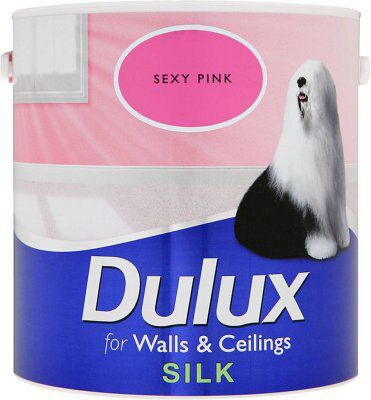 Dulux Sexy pink Silk Emulsion paint, 2.5L