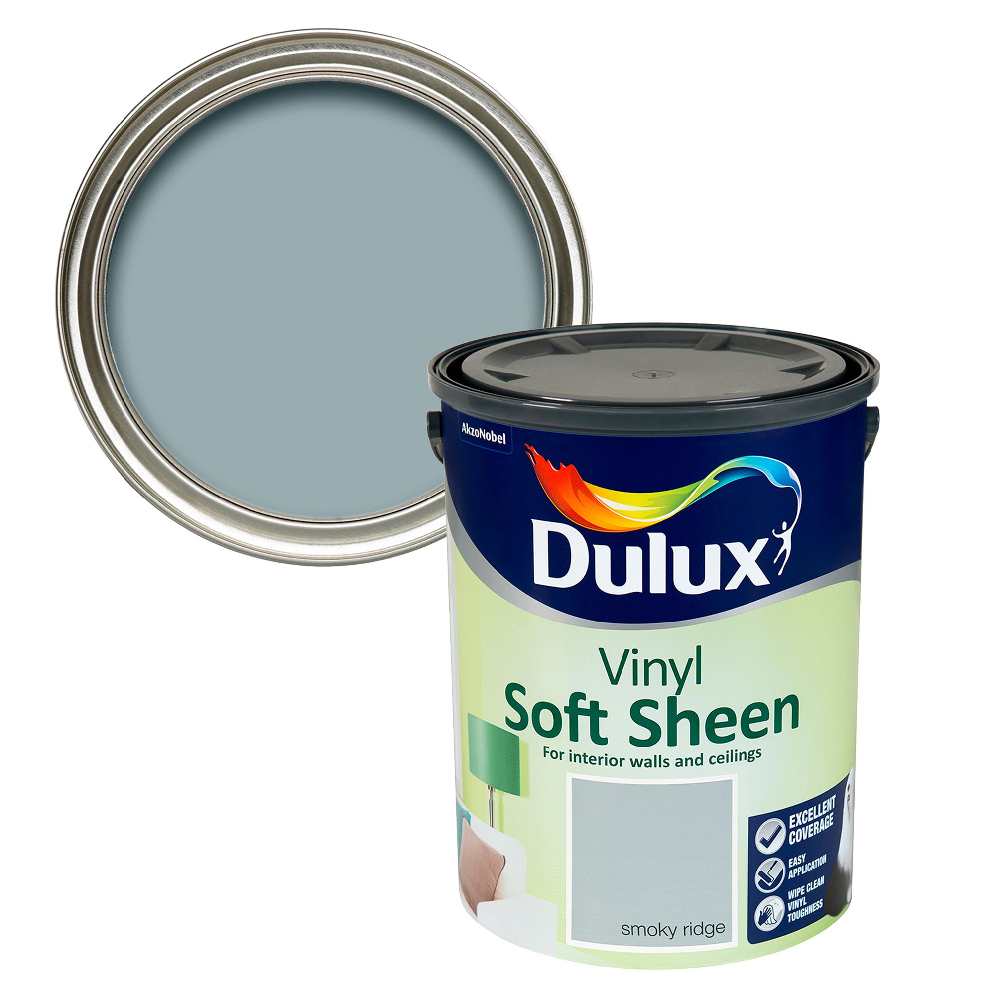 Dulux Smoky ridge Soft sheen Emulsion paint, 5L | DIY at B&Q