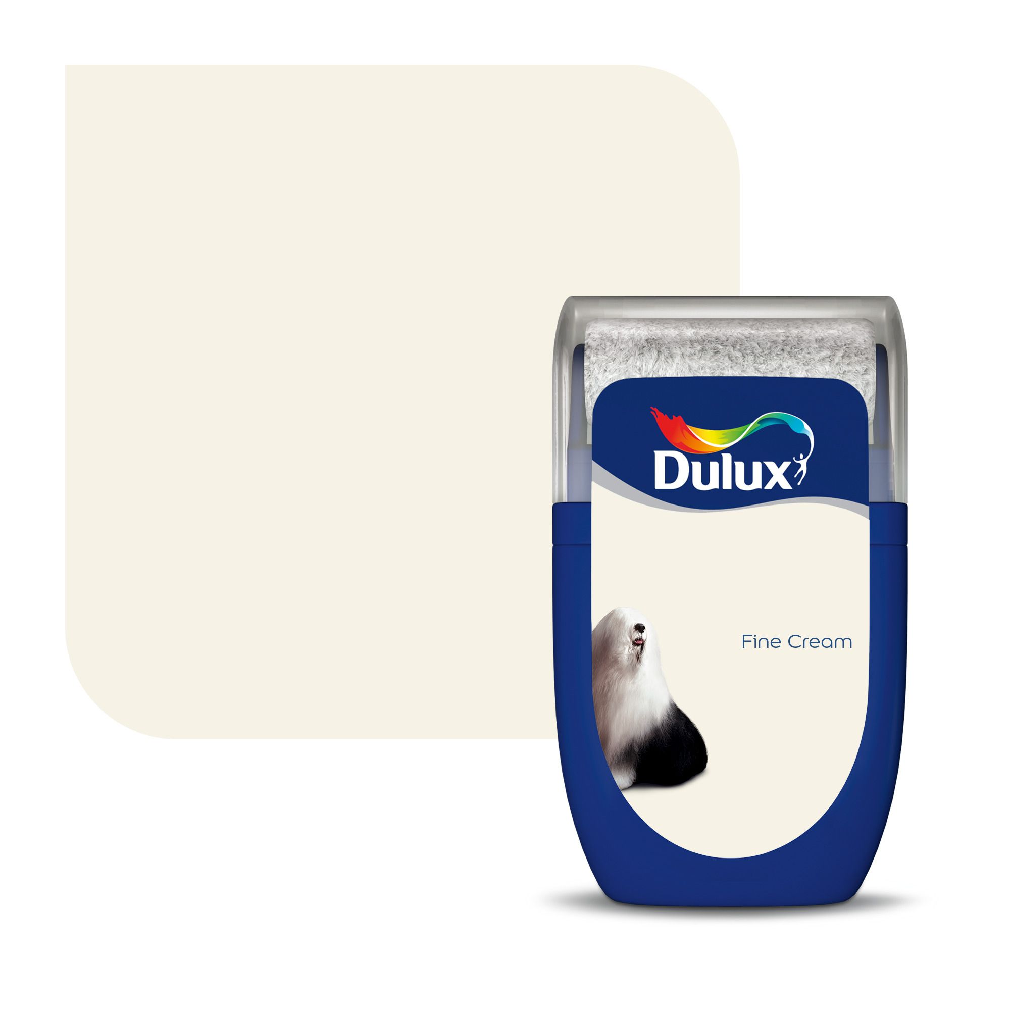 Dulux Standard Fine cream Matt Emulsion paint, 30ml | DIY at B&Q