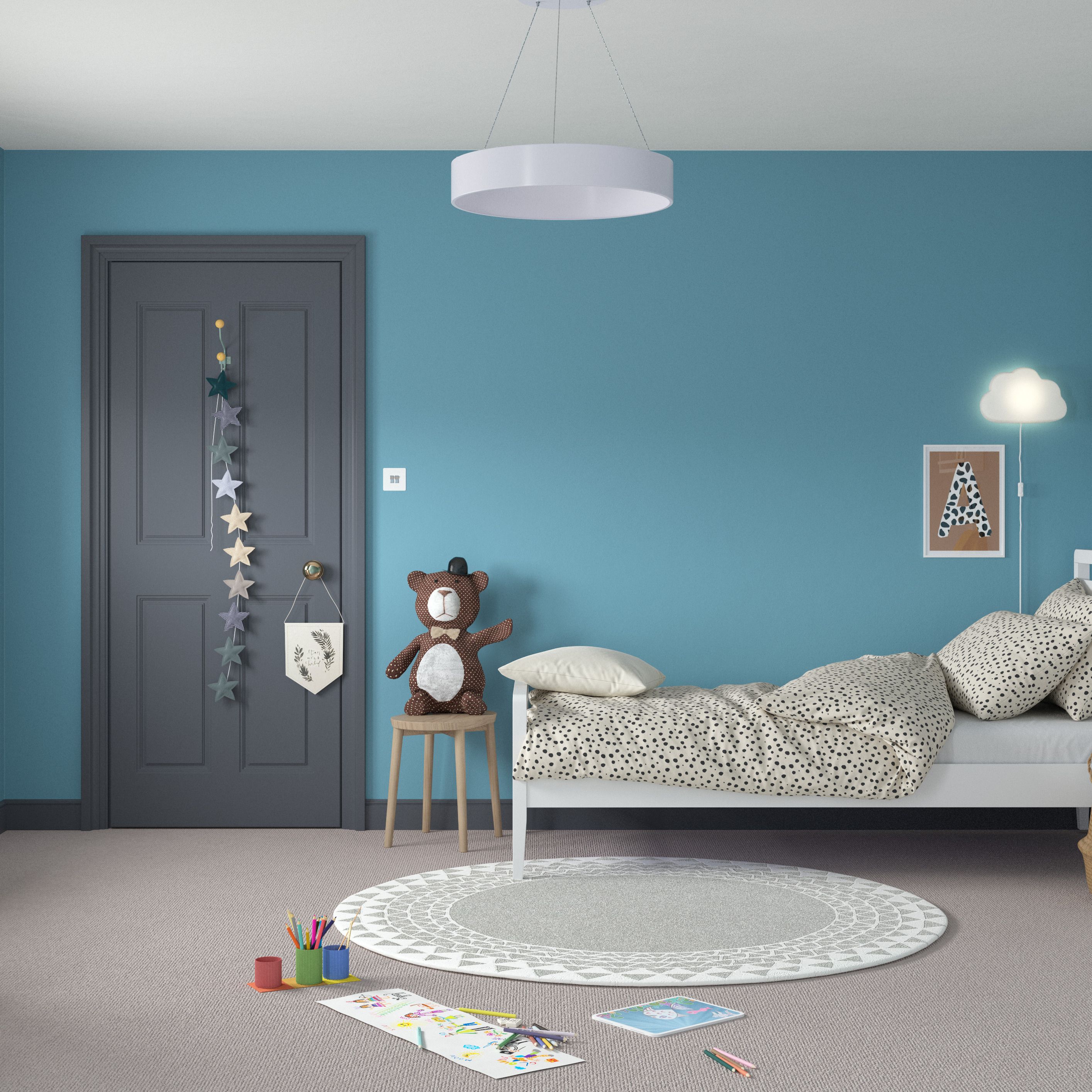 Dulux Stonewashed Blue Matt Wall & ceiling Emulsion paint, 2.5L