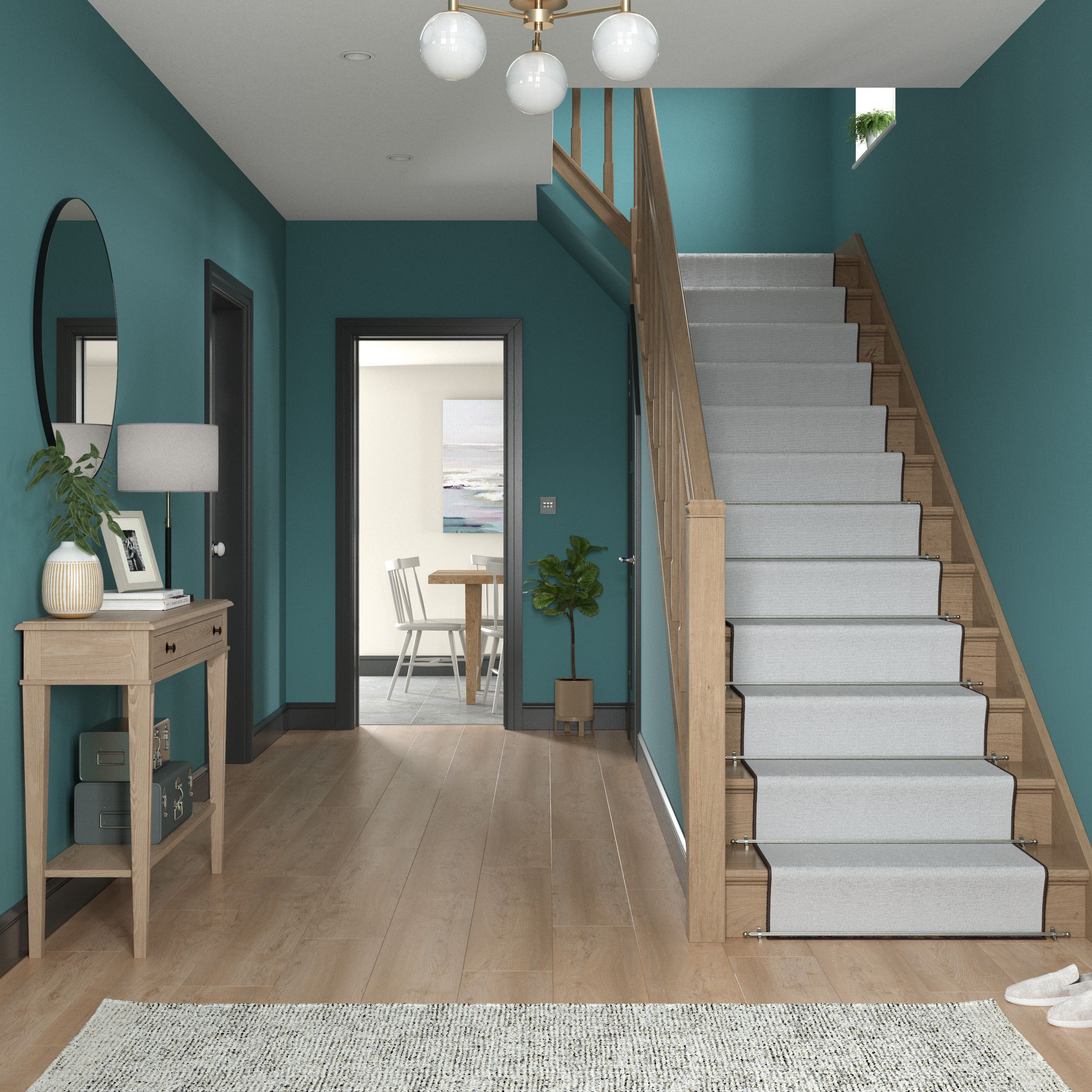 Dulux Teal Voyage Matt Wall & ceiling Emulsion paint, 2.5L