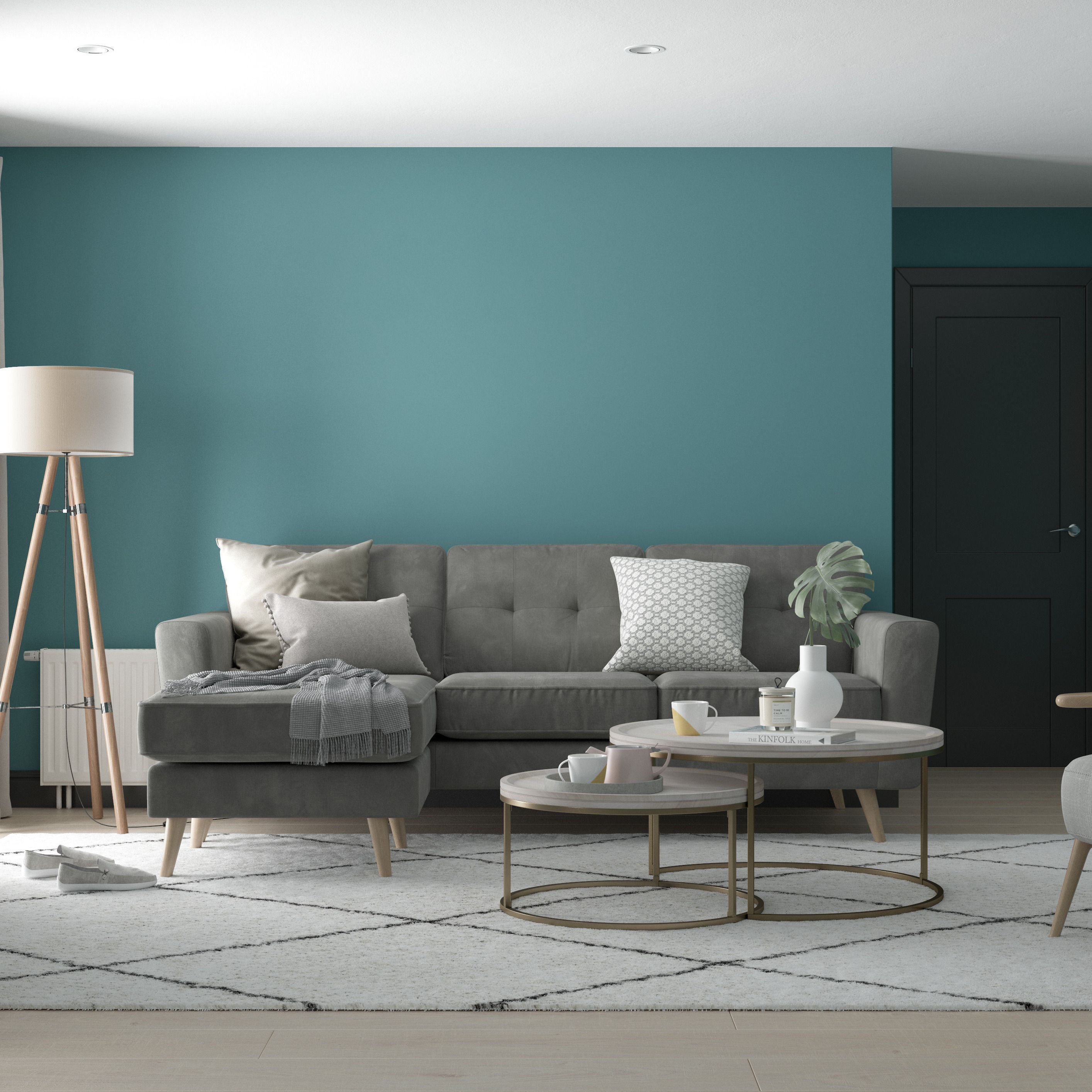 Dulux Teal Voyage Matt Wall & ceiling Emulsion paint, 2.5L