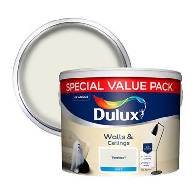 Dulux Timeless Matt Emulsion paint, 7.5L | DIY at B&Q