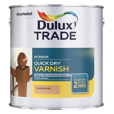 Dulux Trade Clear Gloss Wood varnish | DIY at B&Q