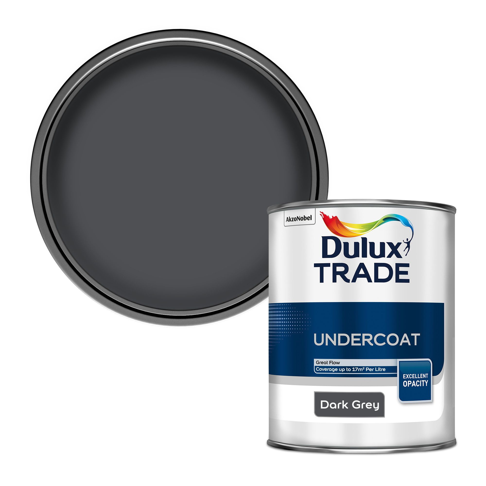 Dulux Trade Dark grey Metal & wood Undercoat, 1L at B&Q