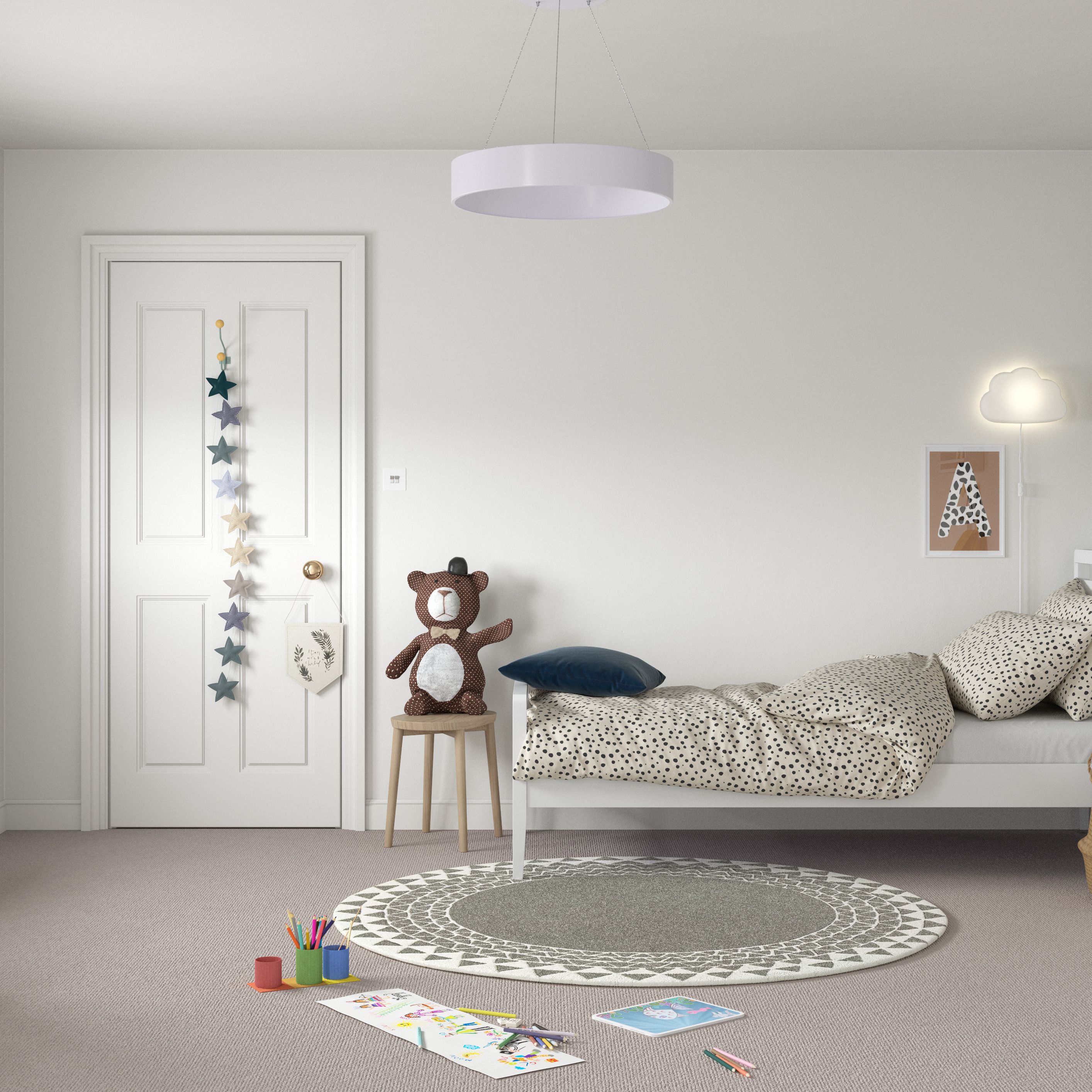 Dulux Trade Durable Flat Matt White Velvet matt Wall paint, 5L