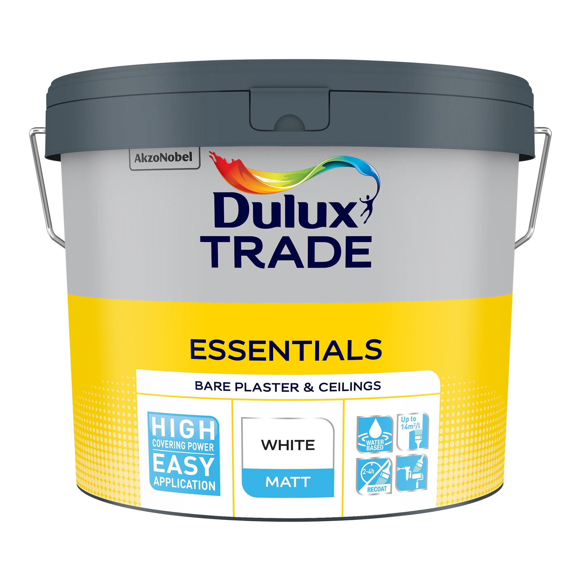 Dulux Trade Essentials White Matt Bare plasters & ceilings Contract ...
