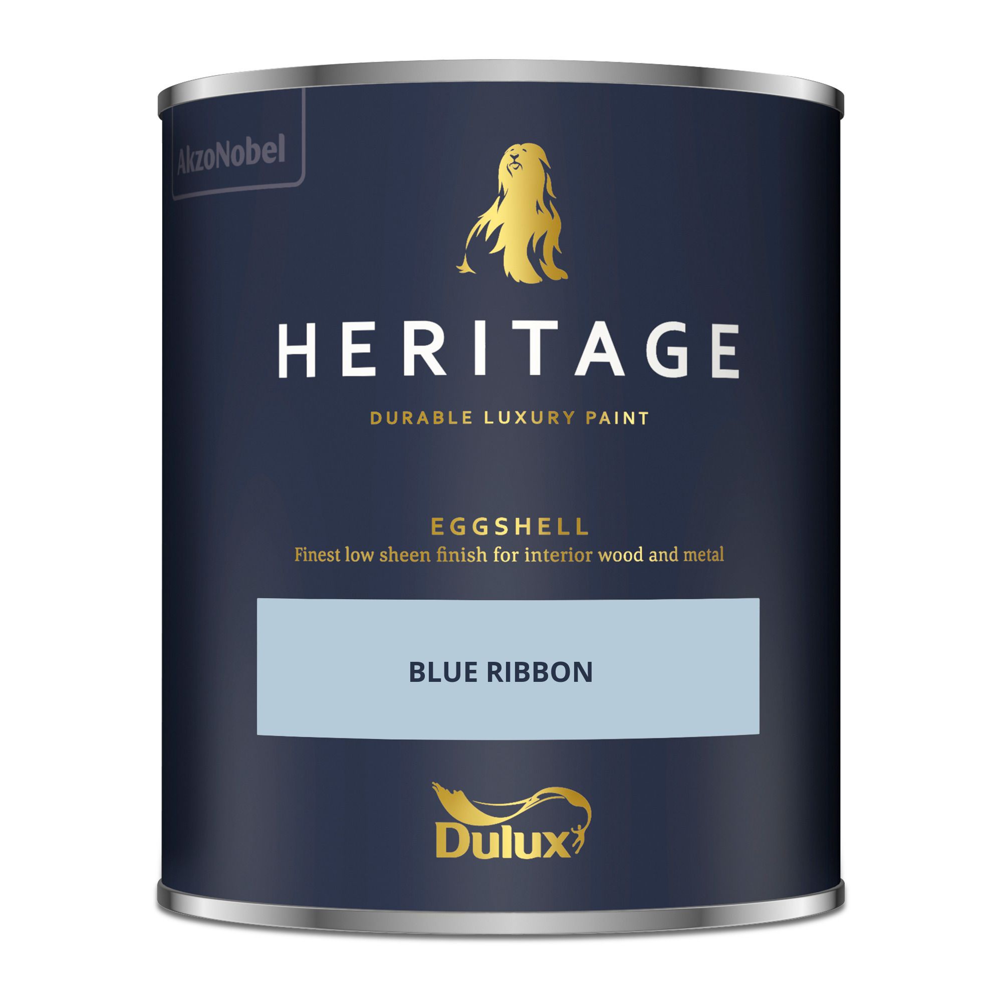 Dulux Trade Heritage Blue Ribbon Eggshell Wall paint, 750ml