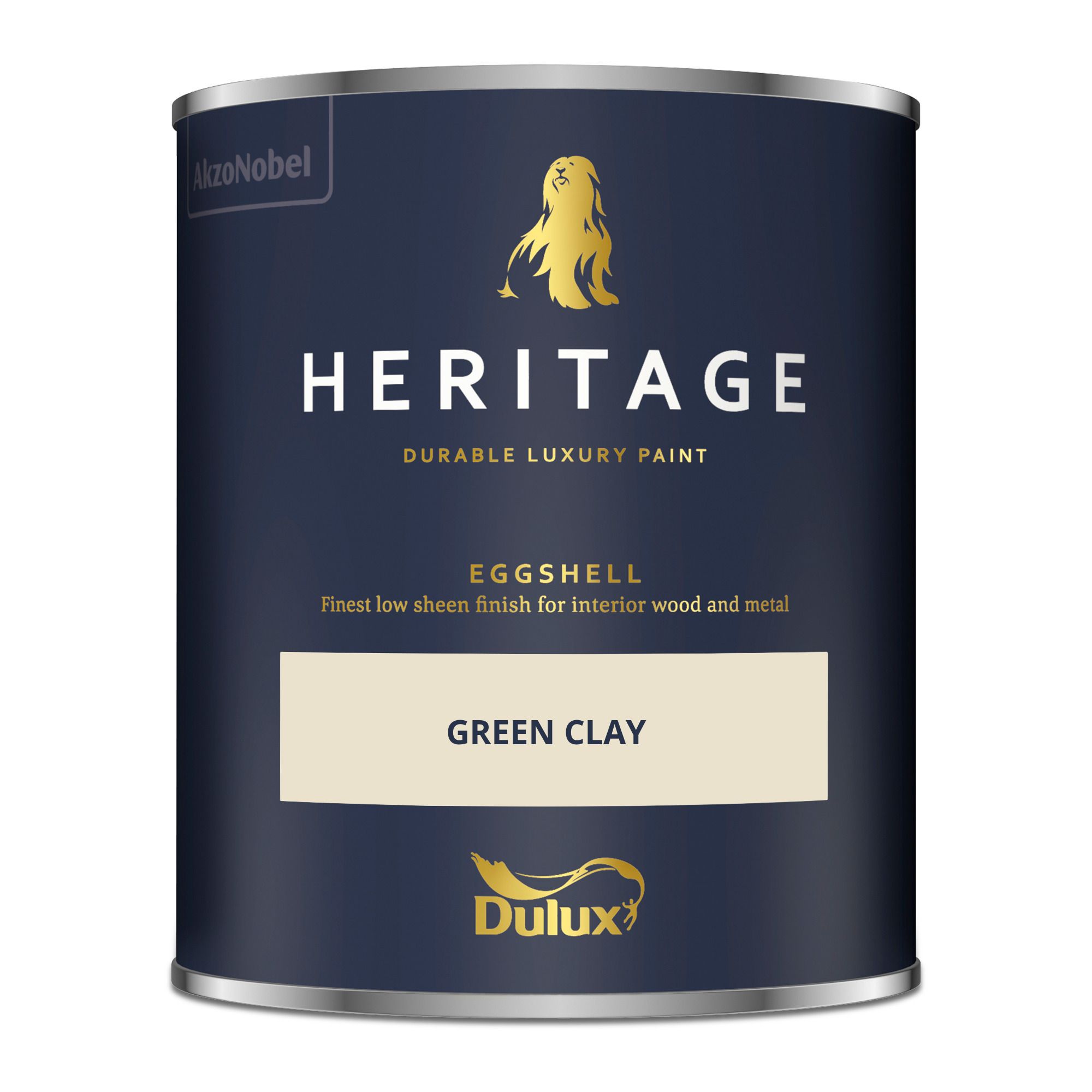 Dulux Trade Heritage Green Clay Eggshell Wall paint, 750ml