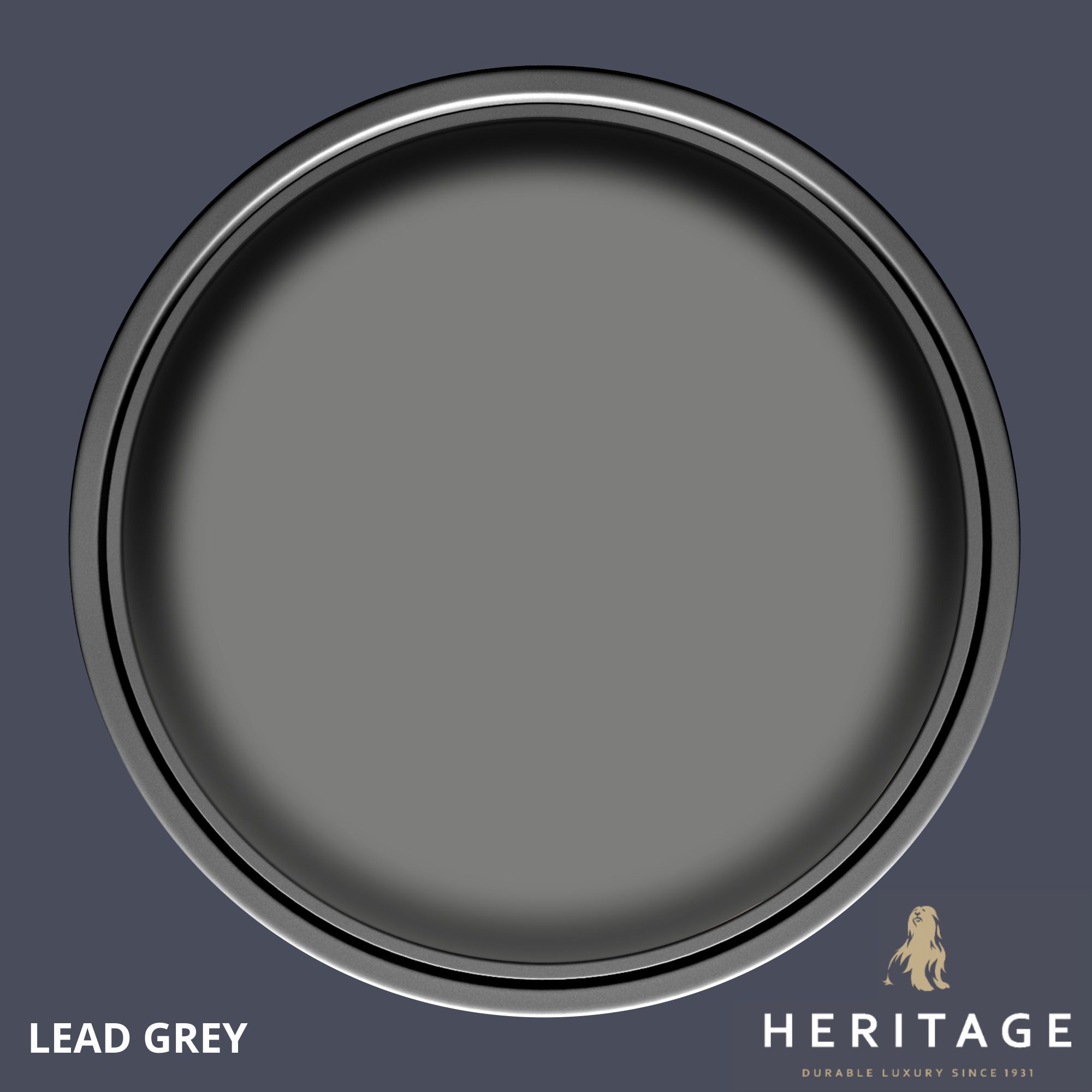 Dulux Trade Heritage Lead Grey Velvet matt Wall paint, 2.5L