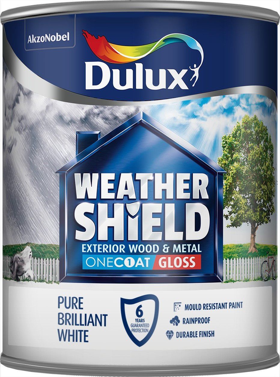 Dulux Trade Pure brilliant white Gloss Multi-surface Exterior Metal ...