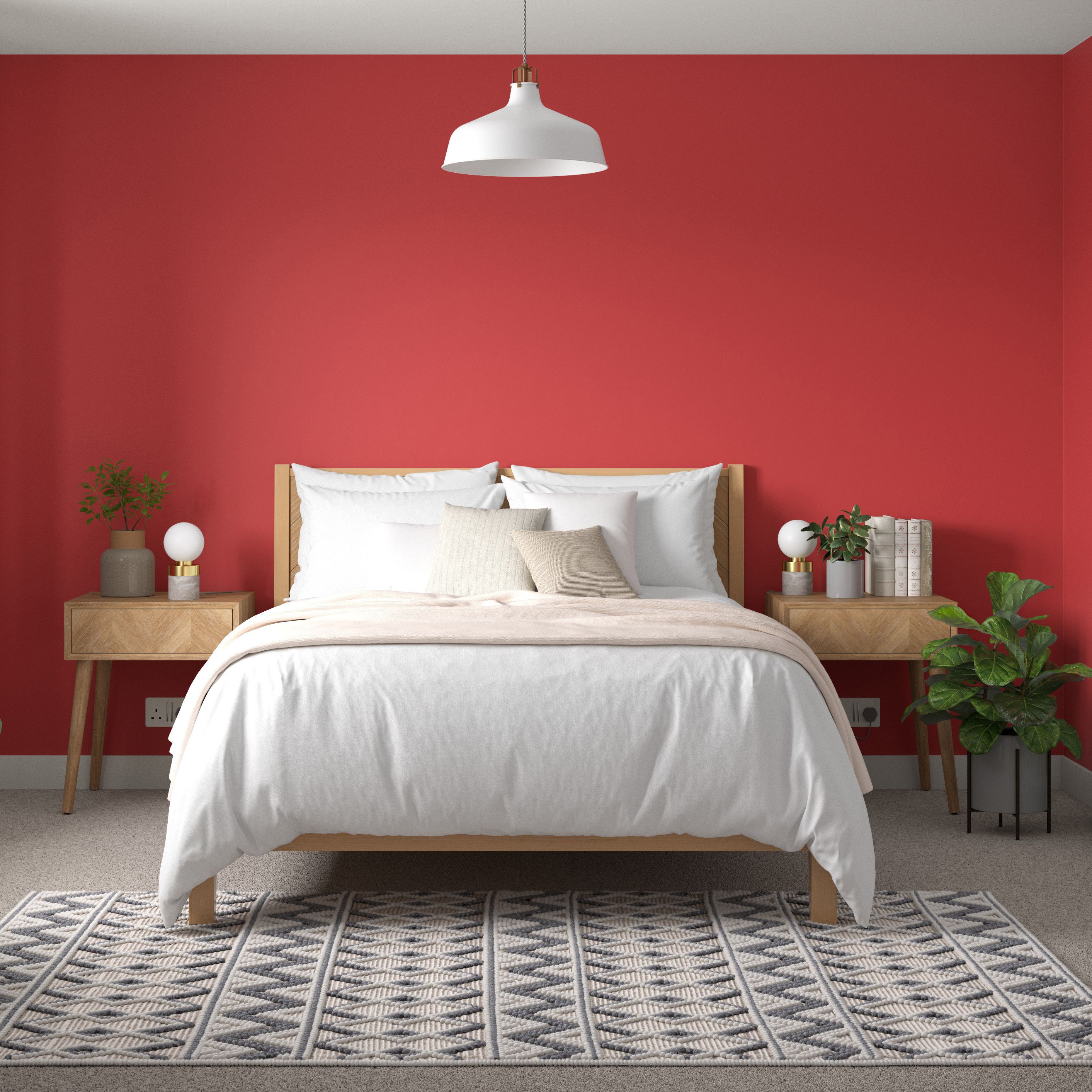 Dulux Walls & Ceilings Pepper red Silk Emulsion paint, 2.5L