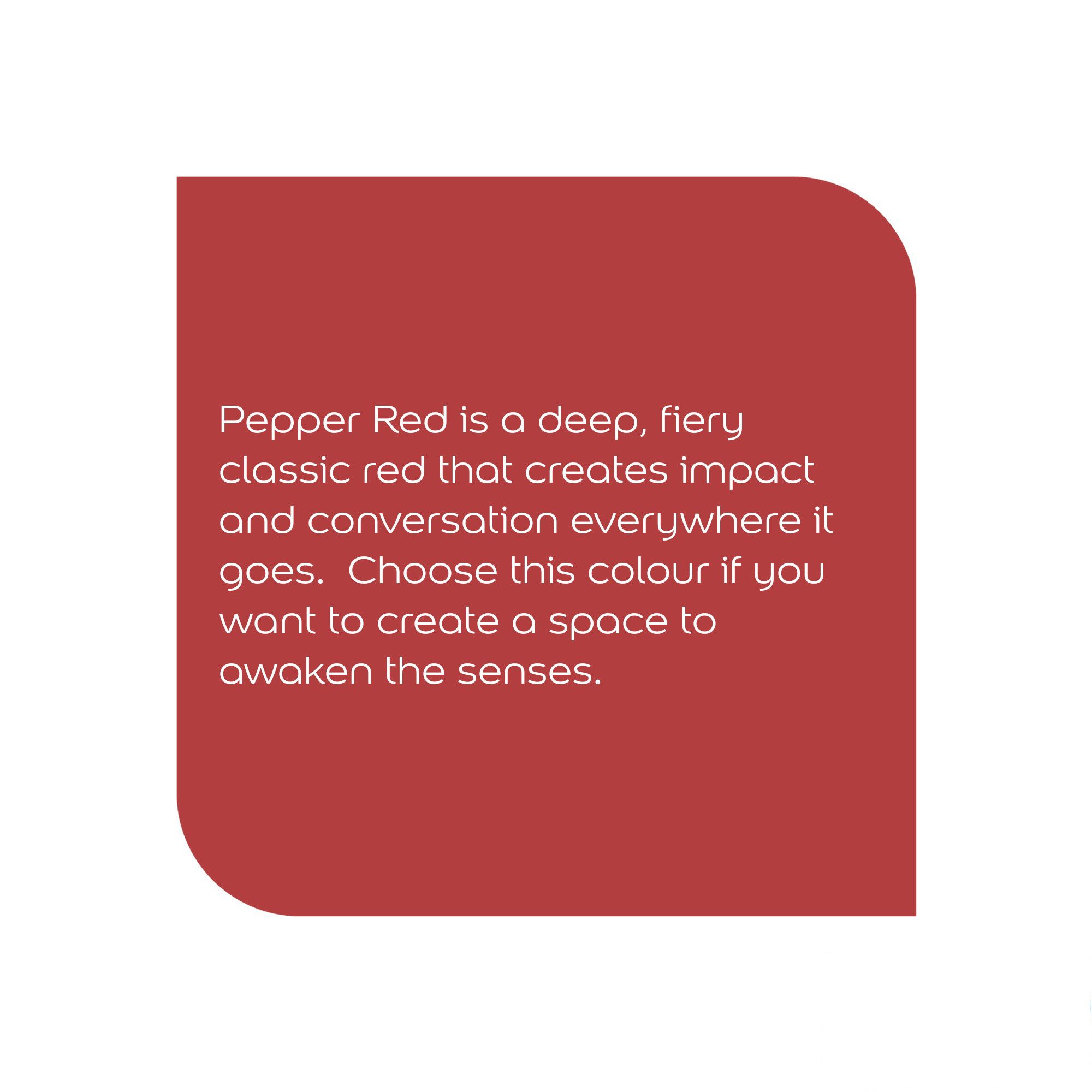 Dulux Walls & Ceilings Pepper red Silk Emulsion paint, 2.5L