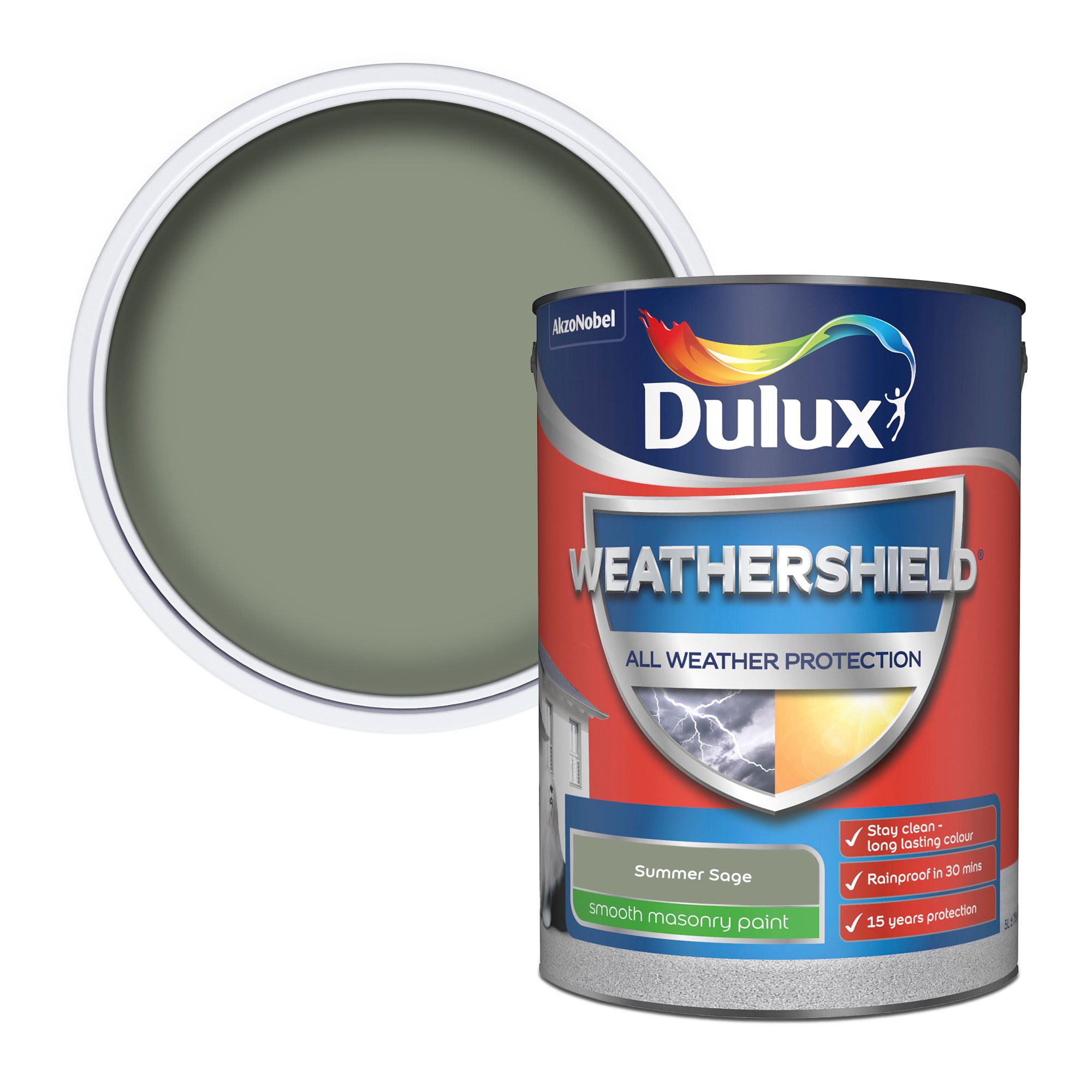 Dulux Weathershield All Weather Protection Summer Sage Smooth Matt ...