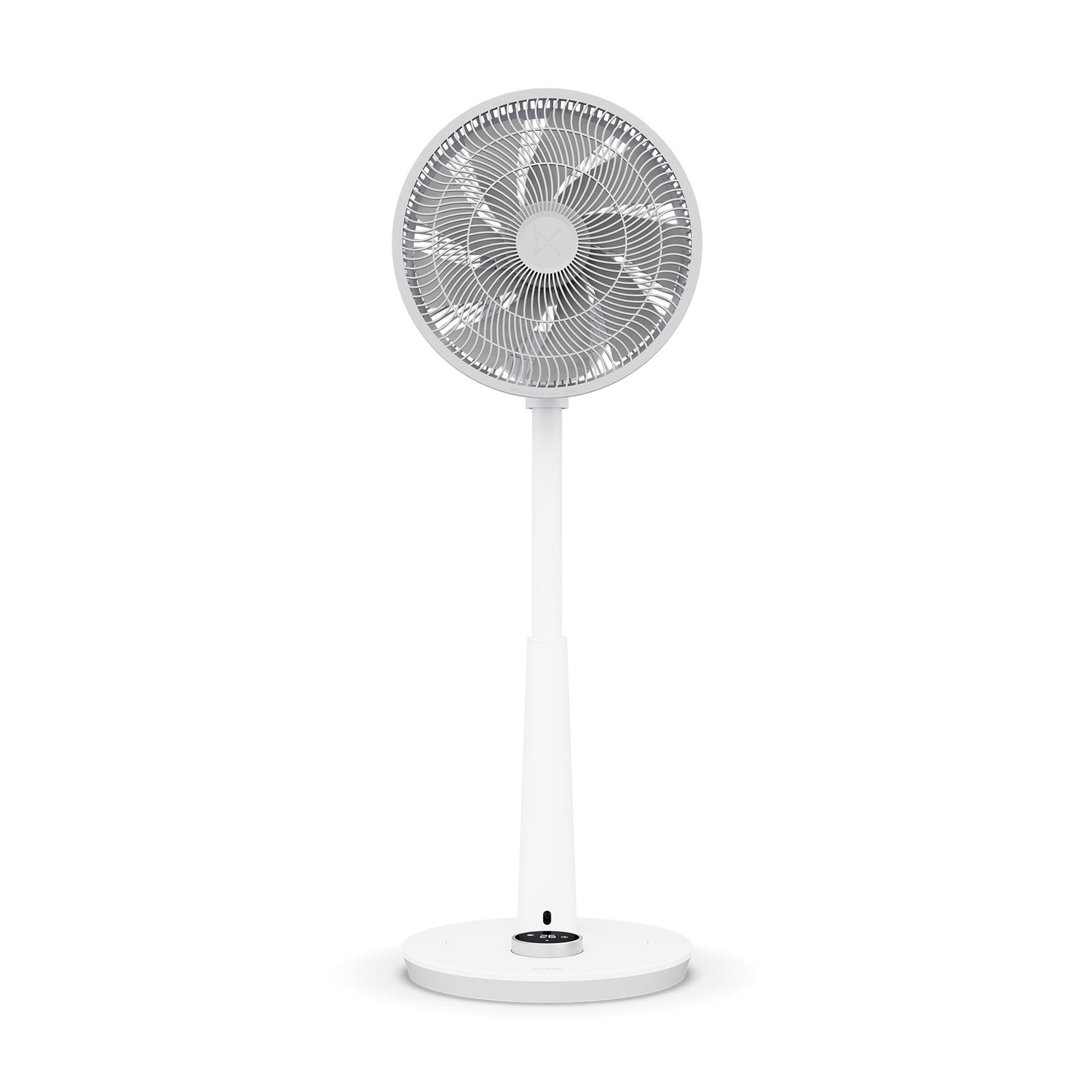DUUX WHISPER 2 QUIET MARK WHITE 12" REMOTE CONTROLLED PEDESTAL FAN