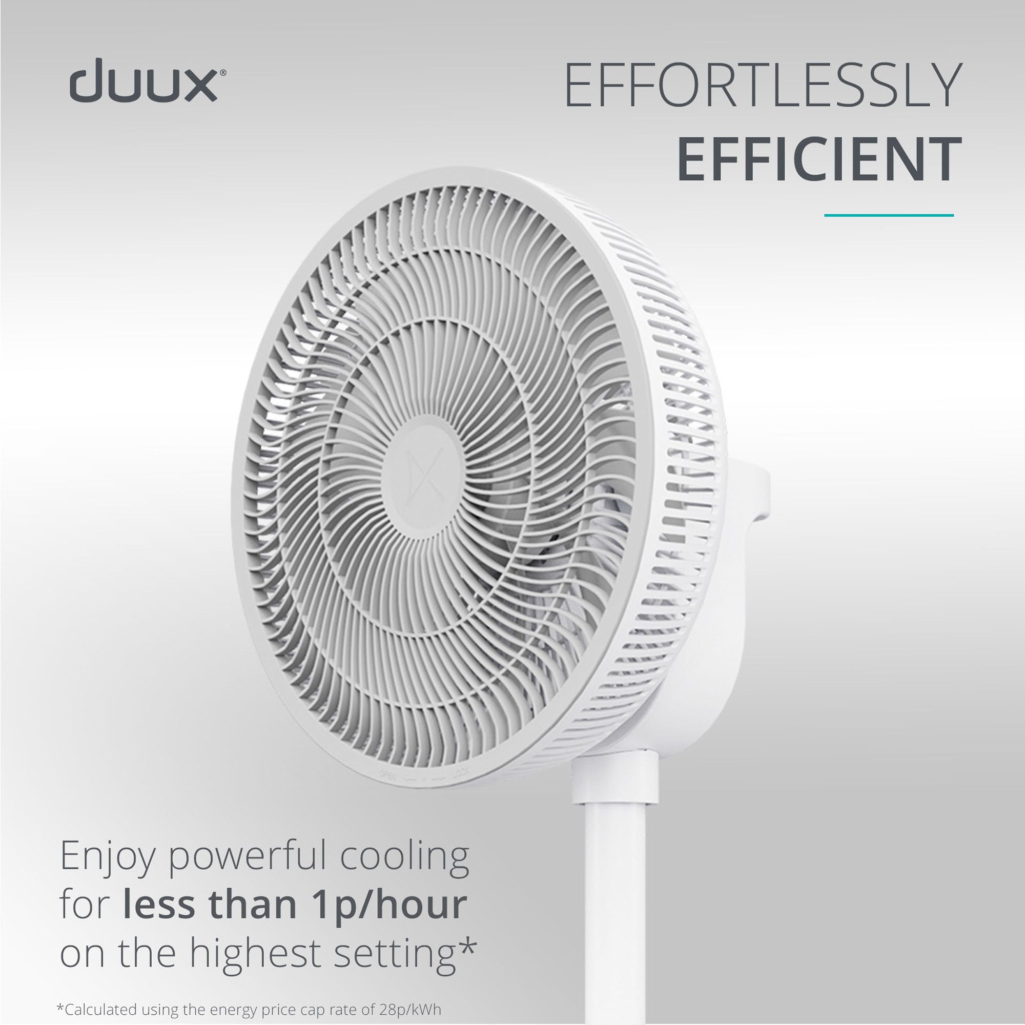 Duux Whisper 2 Quiet Mark White 12" Remote controlled Pedestal fan