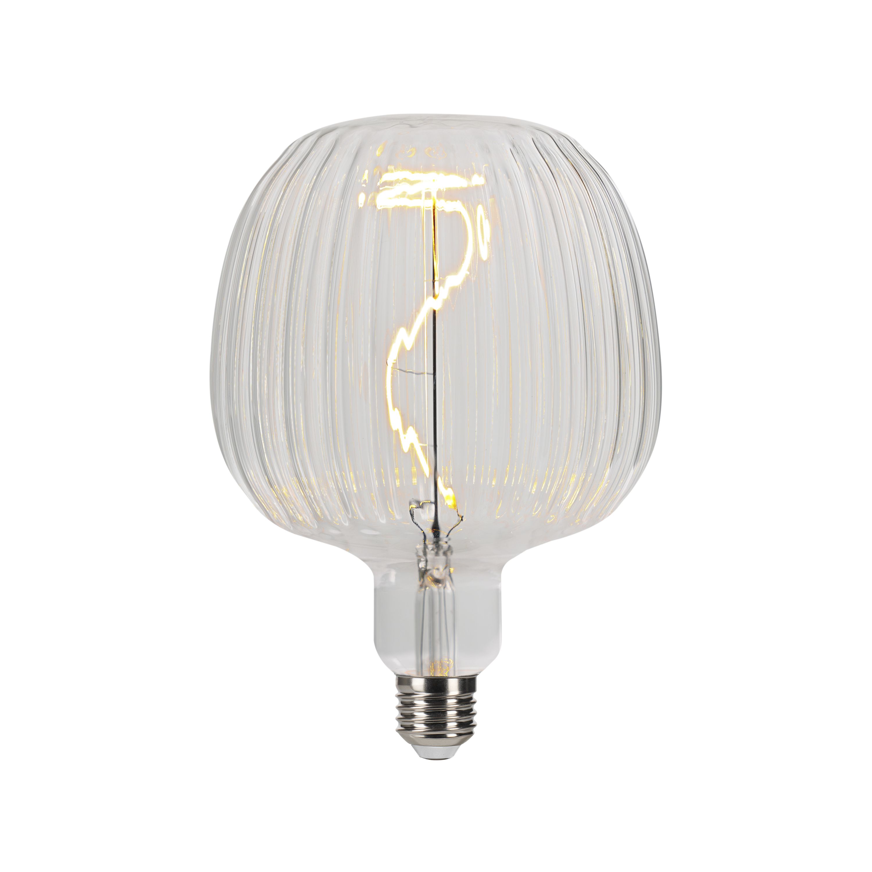 E27 4W 250lm 320° Transparent Specialist Warm white LED filament Small ...