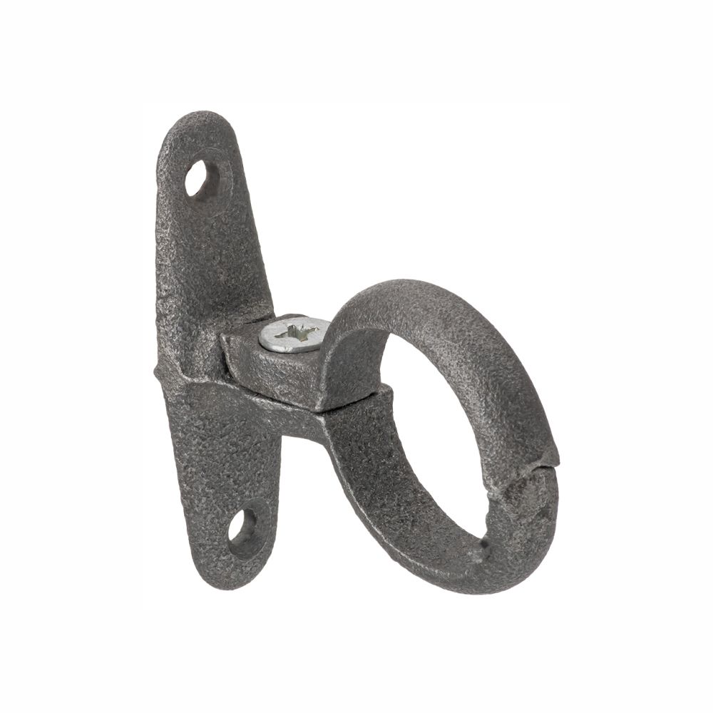 Easi Plumb Black Cast iron effect Non-adjustable Round Branch (Dia)22mm ...