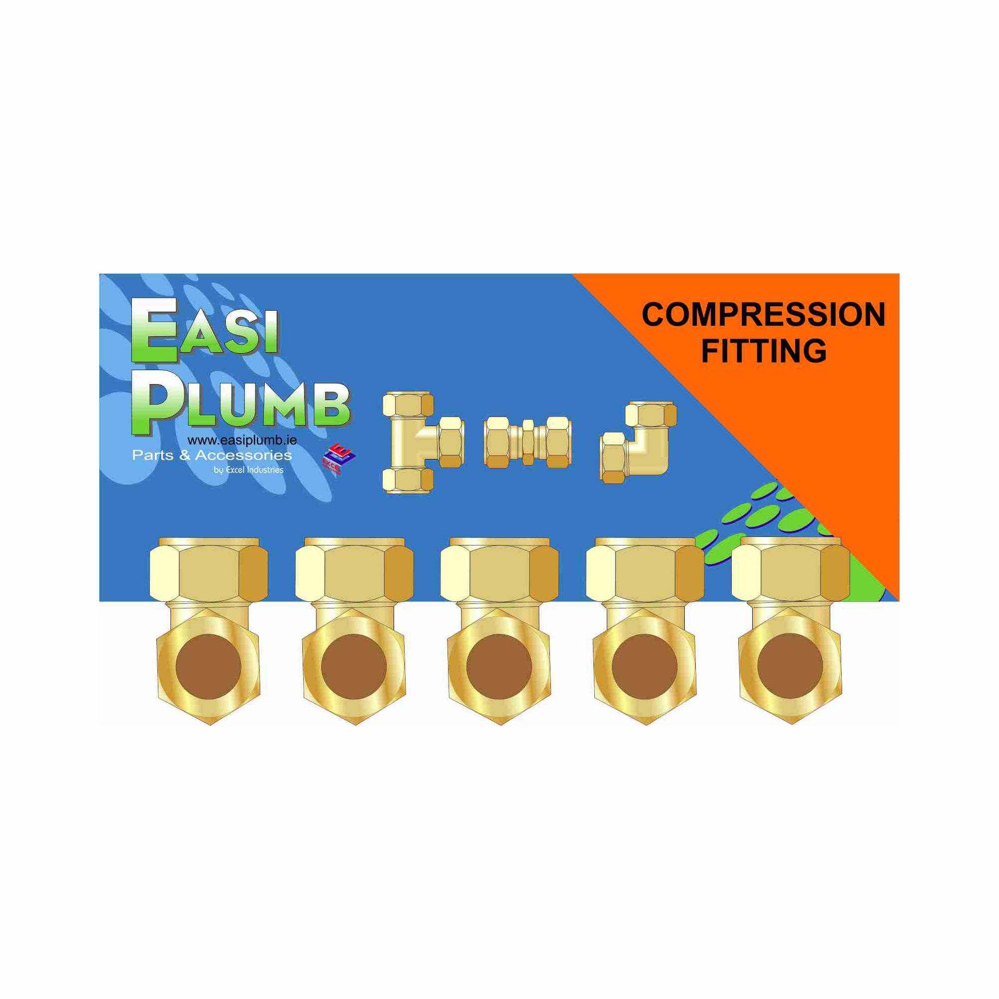 Easi Plumb Brass Compression Fittings Compression 90° Equal Knuckle ...