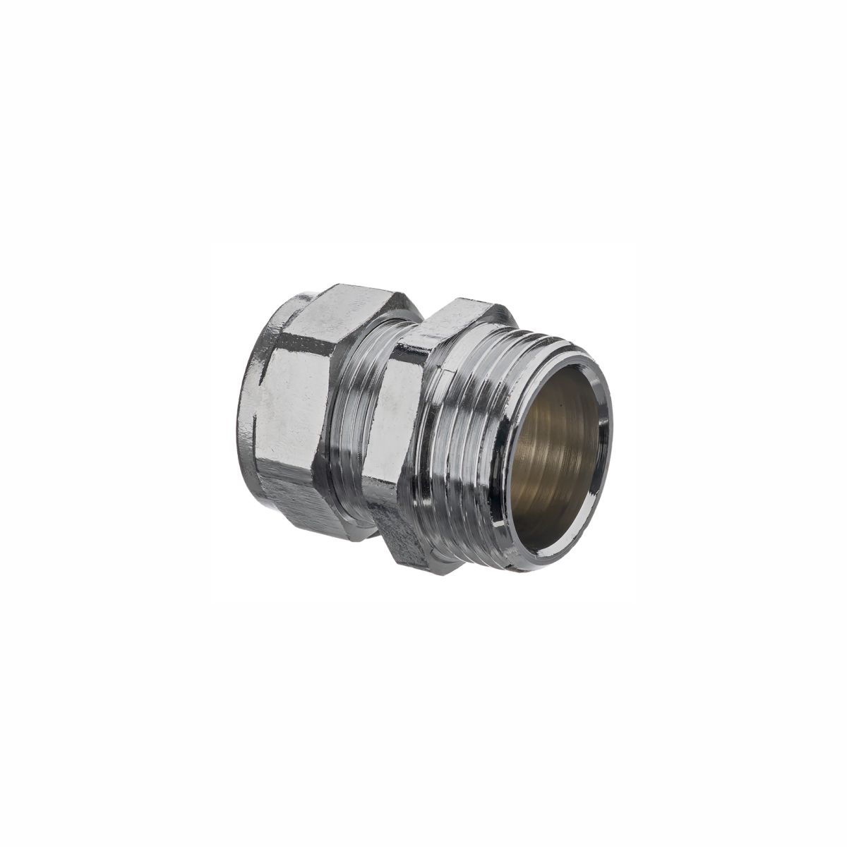 Easi Plumb Brass Fittings Silver Male Straight Equal Coupler (Dia)22mm ...