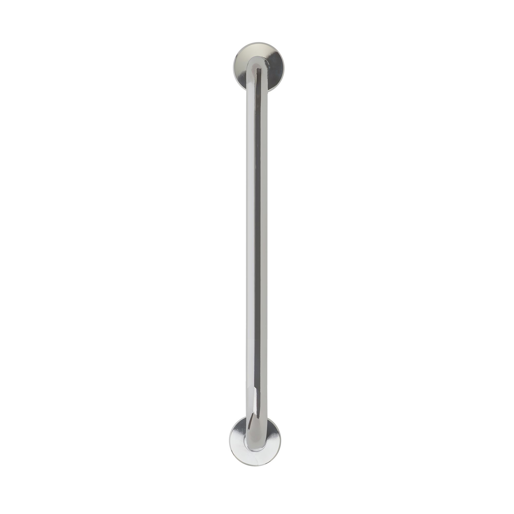 Easi Plumb Chrome effect Straight Support Wall-mounted Grab rail (L)450mm