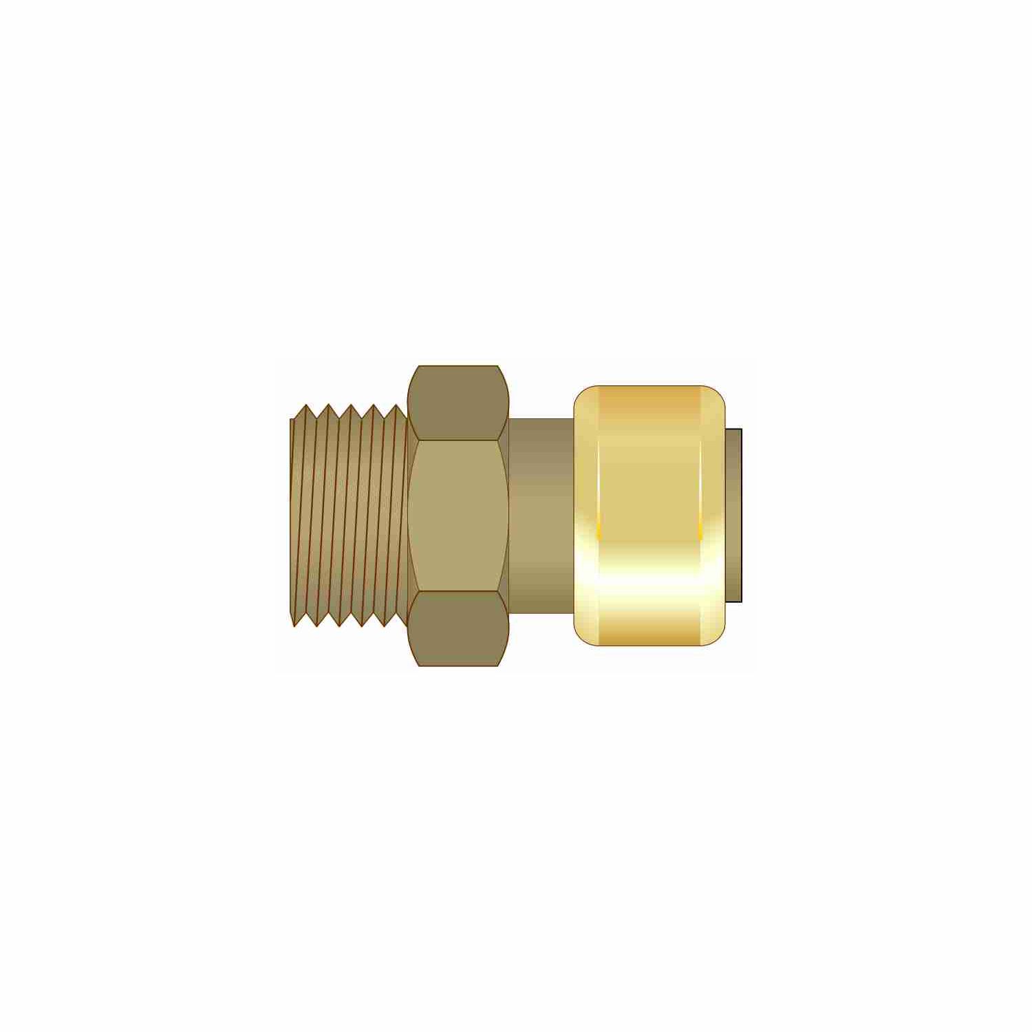 Easi Plumb Plastic PushFit Fittings Beige Straight Reducing Coupler ...