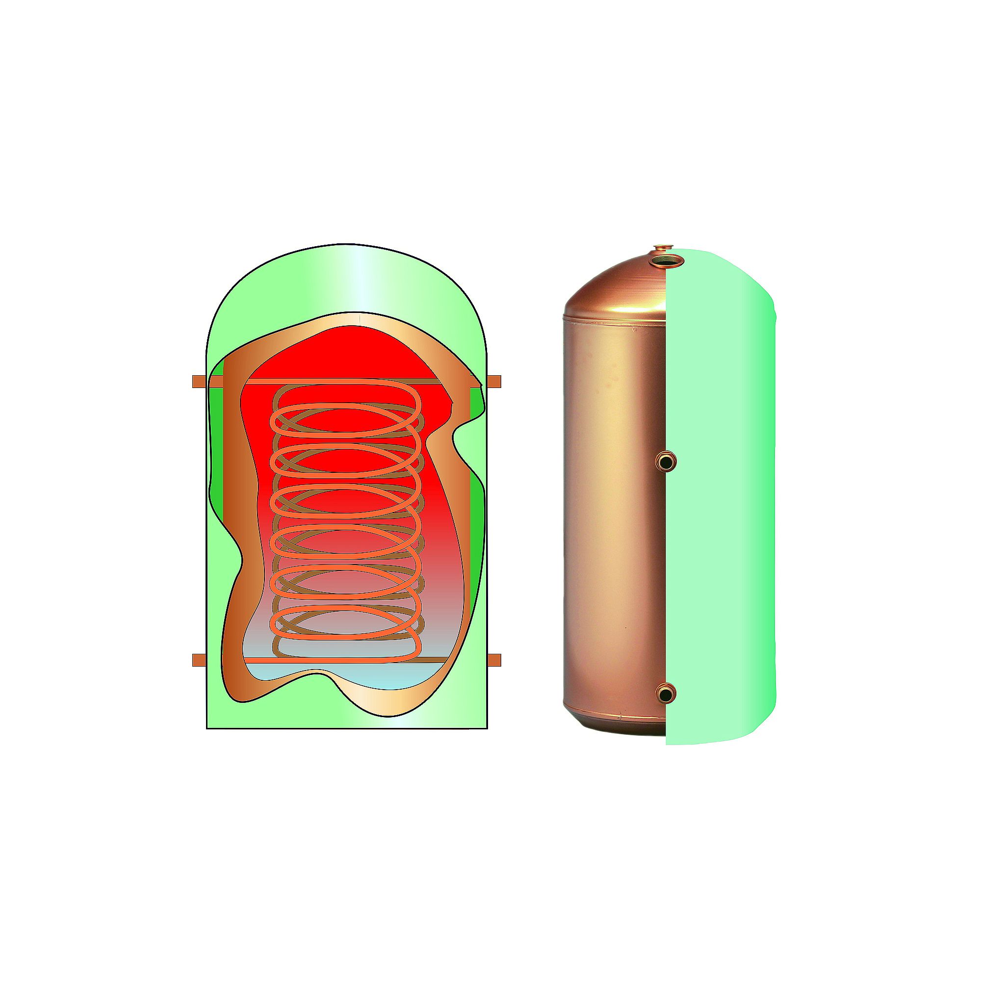 Easi Plumb Ventilated Direct cylinder (H)762mm (Dia)458mm