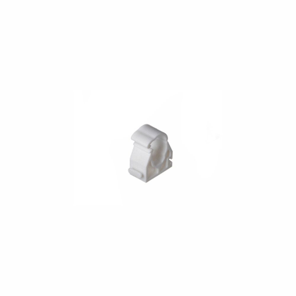 Easi Plumb White Plastic Hinge clip EP28PICC (Dia)28mm, Pack of 5