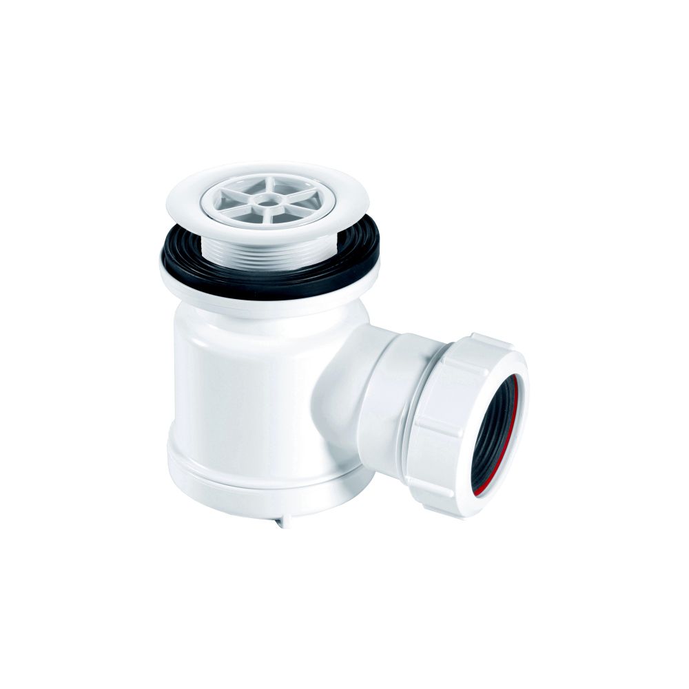 Easi Plumb White Shower waste (Dia)40mm