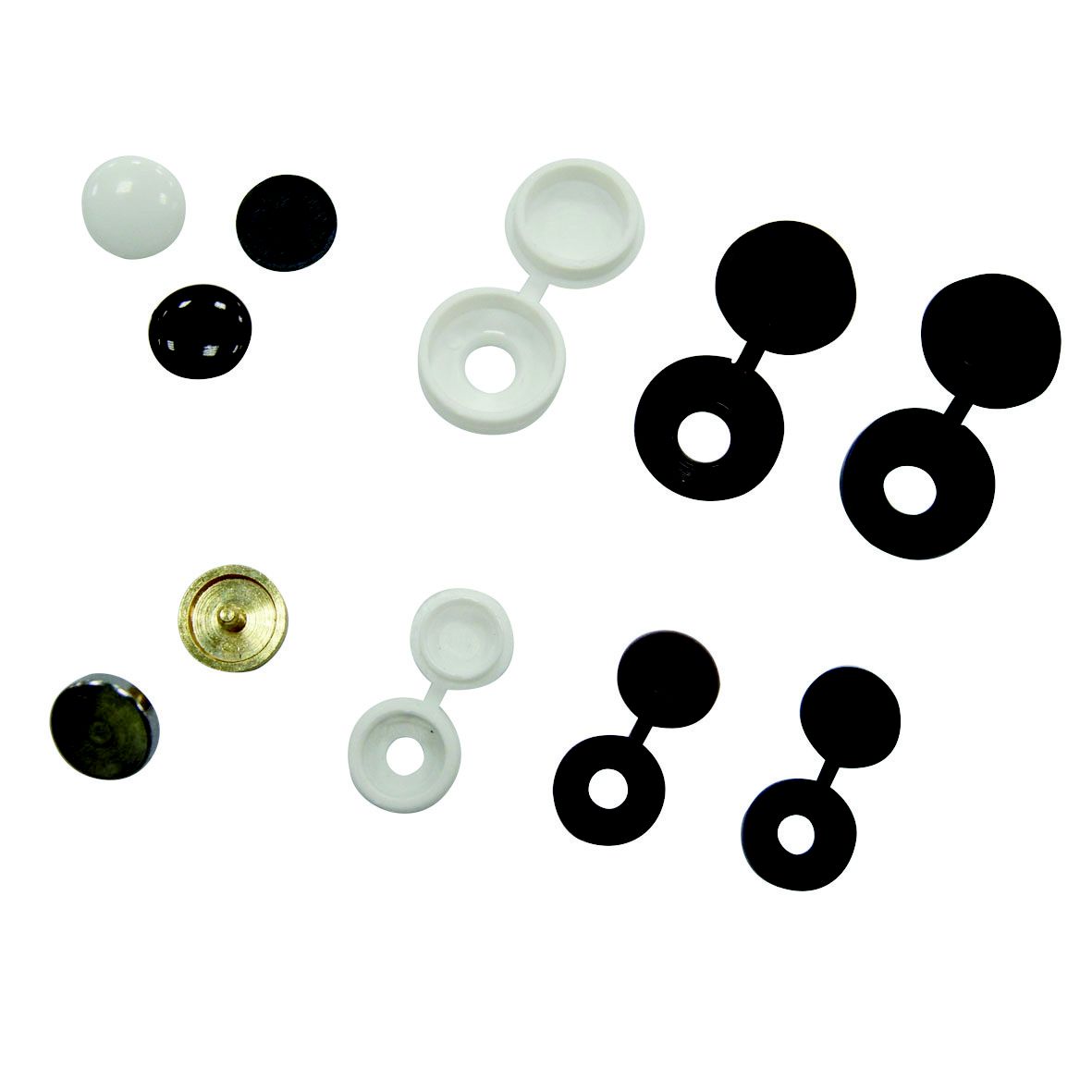 Easydrive Assorted colours Screw cups & caps pack of 220